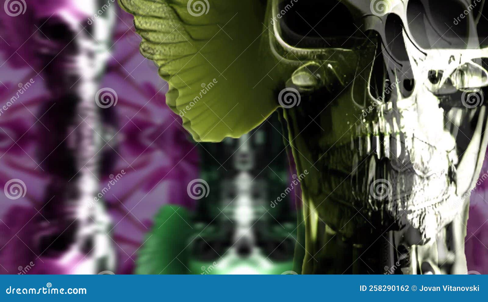 Cyborg Angel of Death Flapping with Wings Stock Footage - Video of fear ...