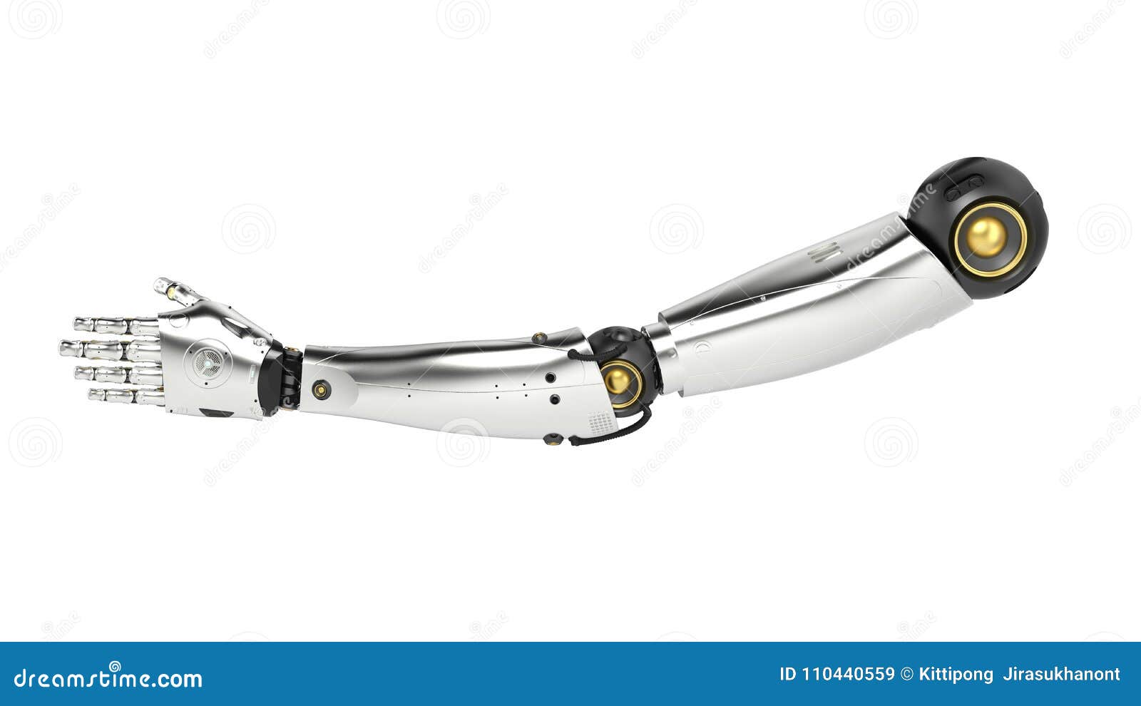 Cyborg arm isolated stock illustration. Illustration of mechanic ...