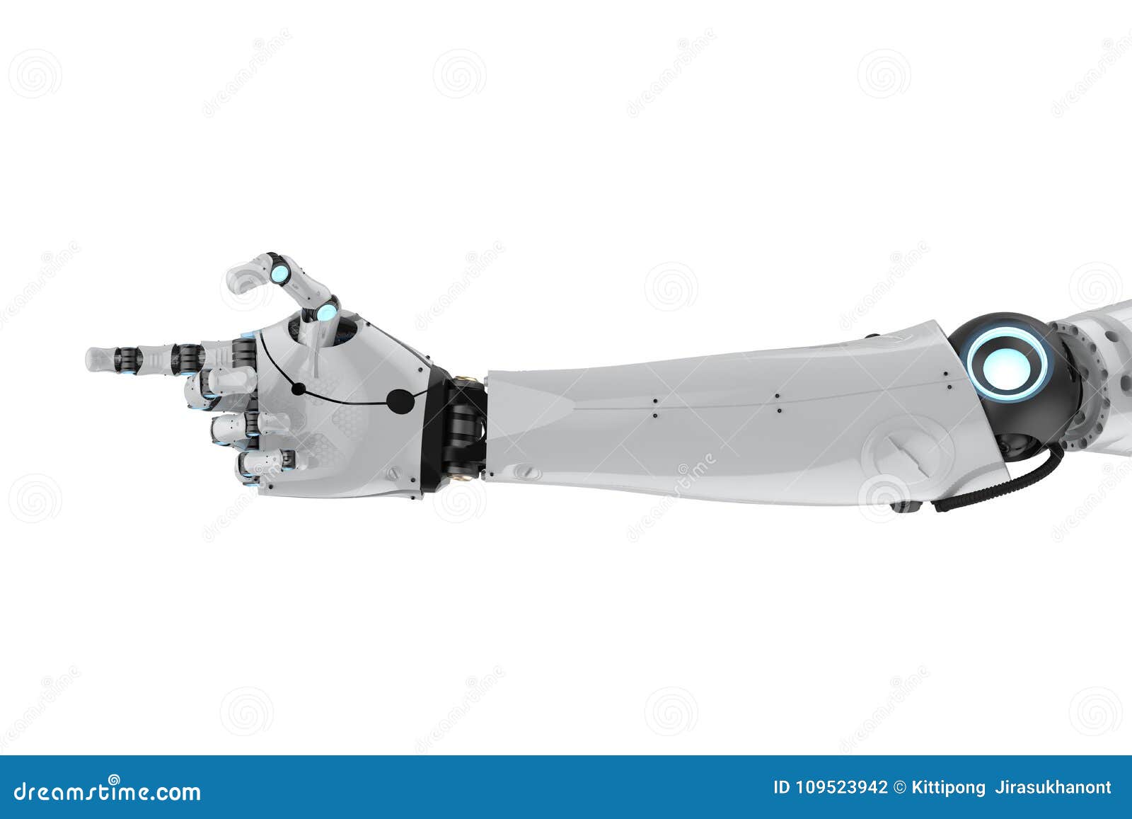 Cyborg arm isolated stock illustration. Illustration of cybernetic ...