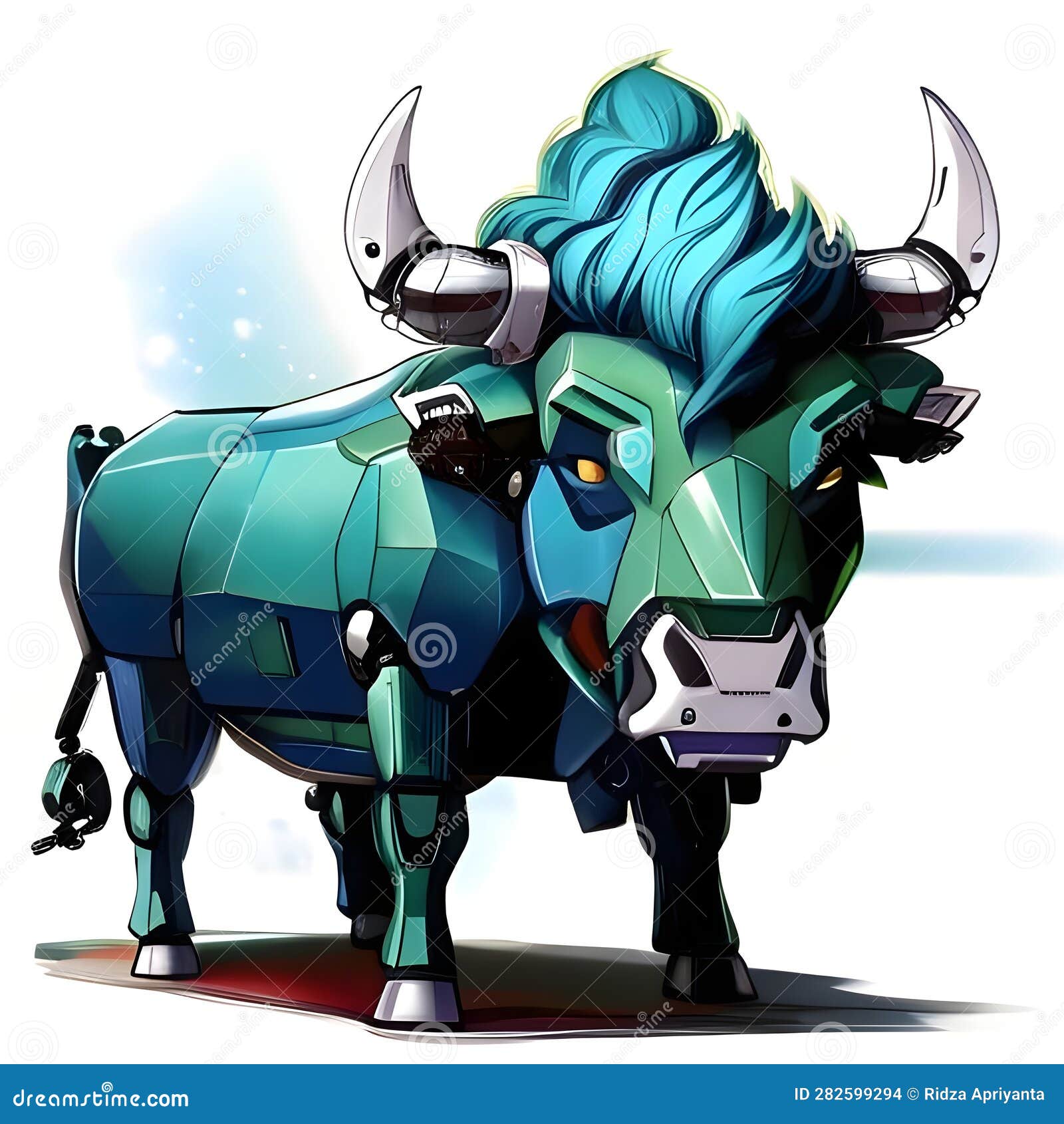 The Cyborg Bull Design AI Model is a Sophisticated Artificial ...