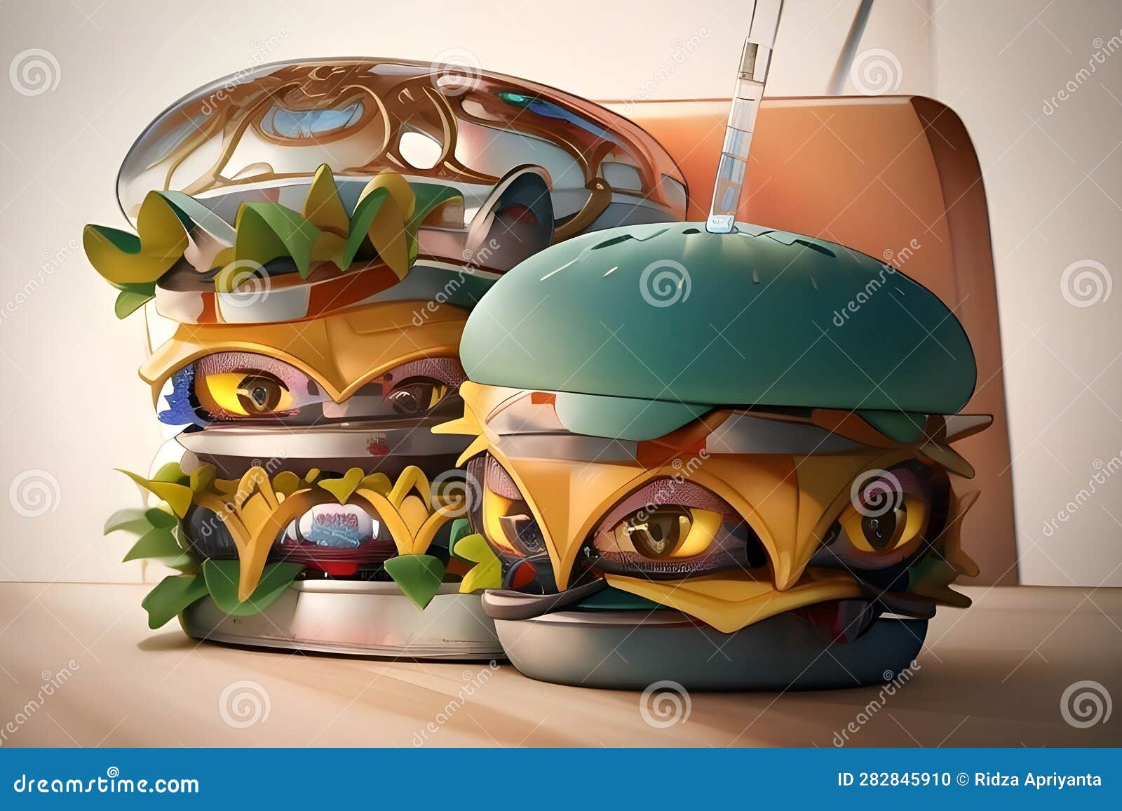 The Cyborg Burger Robot Design AI Model is a Sophisticated Artificial ...