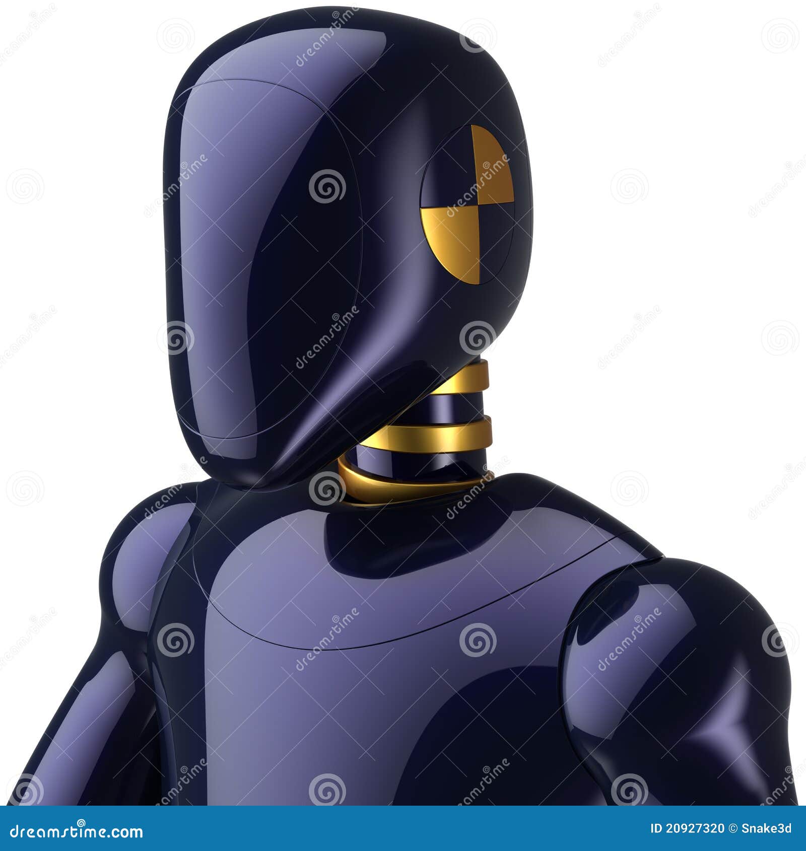 Cyborg Character Crash Test Dummy Stock Illustration - Illustration of ...