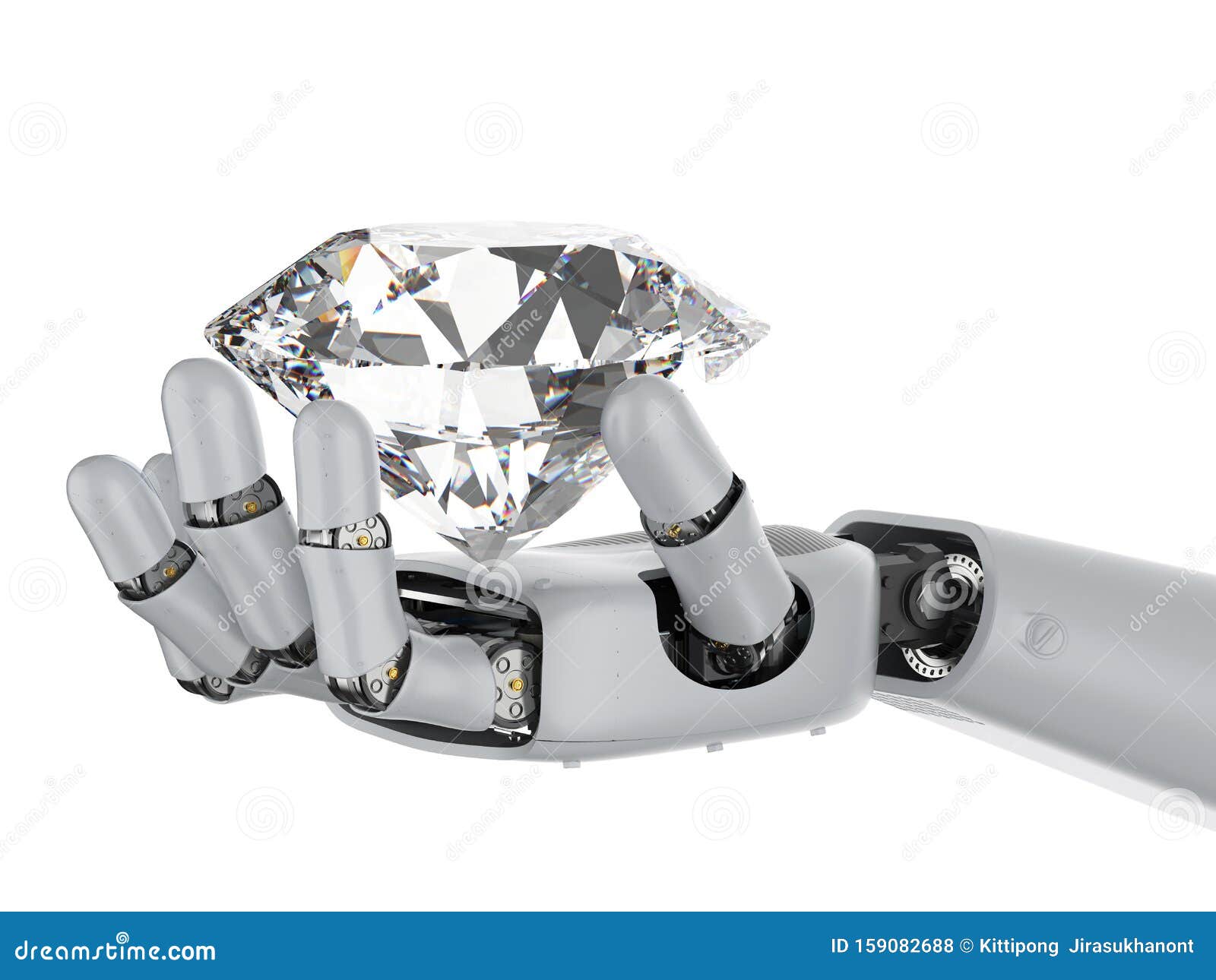 Cyborg with diamond stock illustration. Illustration of mechanical ...