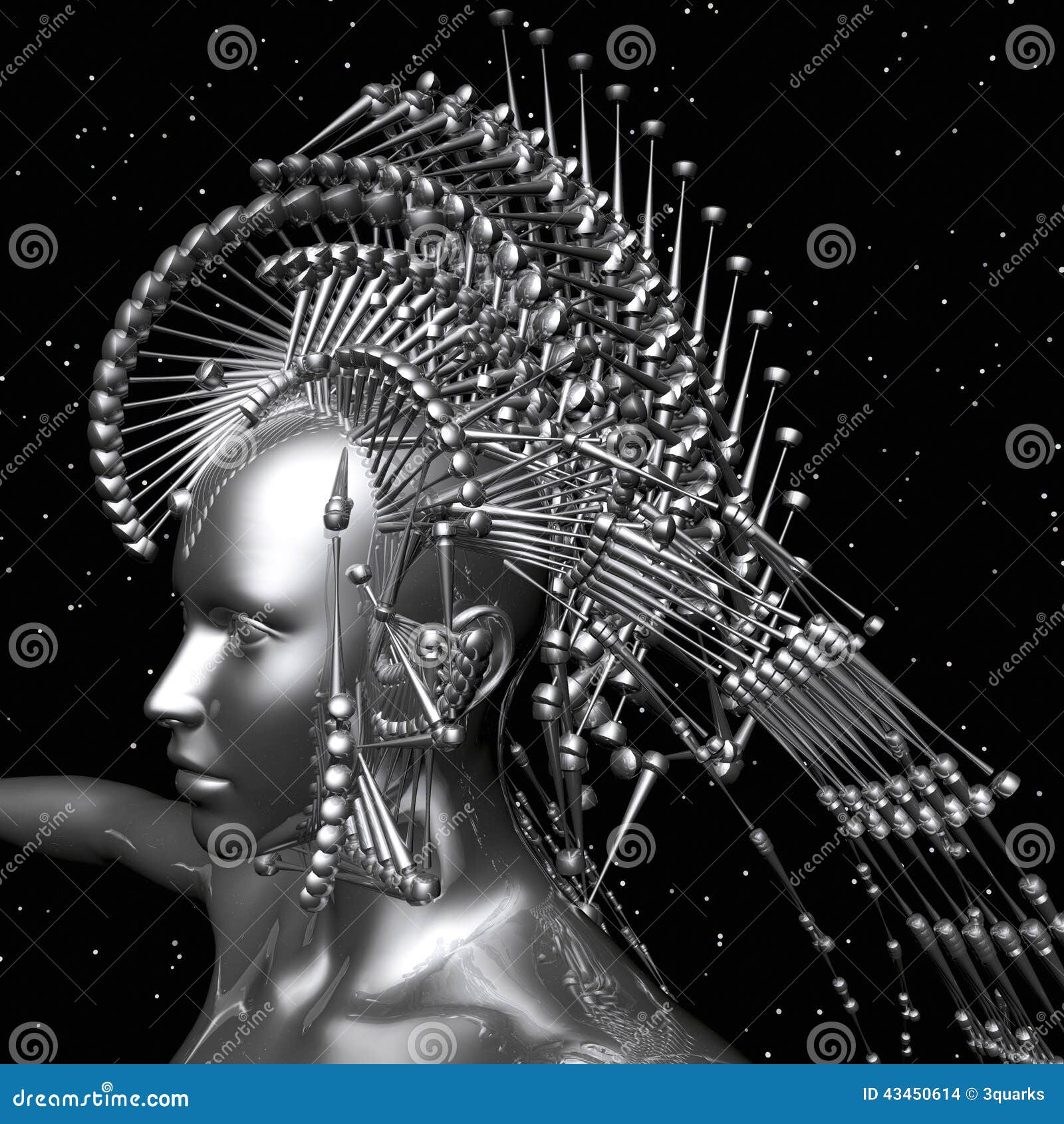 Digital Visualization Cyborg Stock Illustrations – 473 Digital ...
