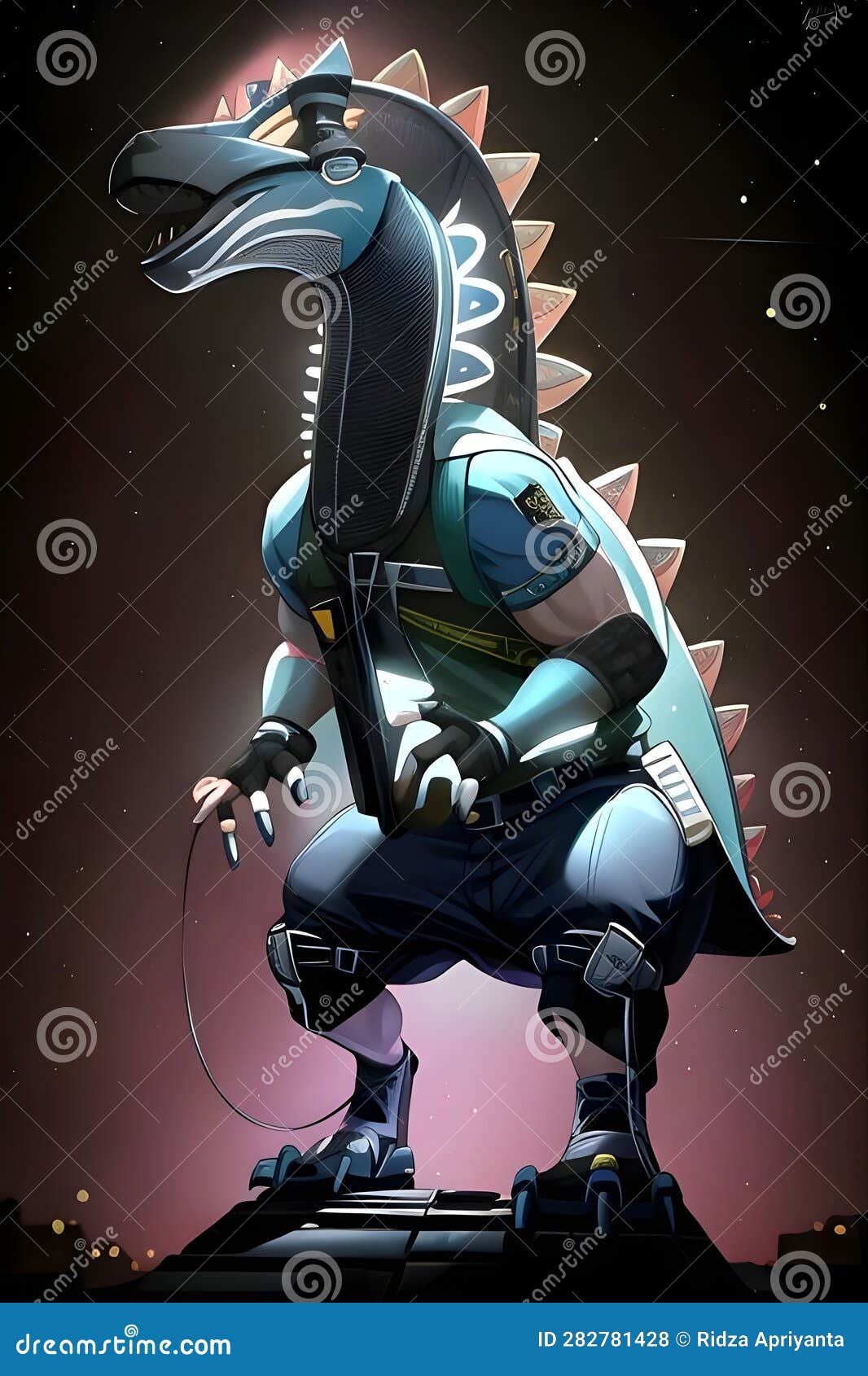 The Cyborg Dinosaur T-Rex Design AI Model is an Advanced Artificial ...