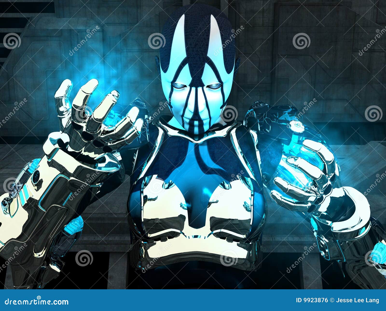 Cyborg Female Stock Photo | CartoonDealer.com #60170748