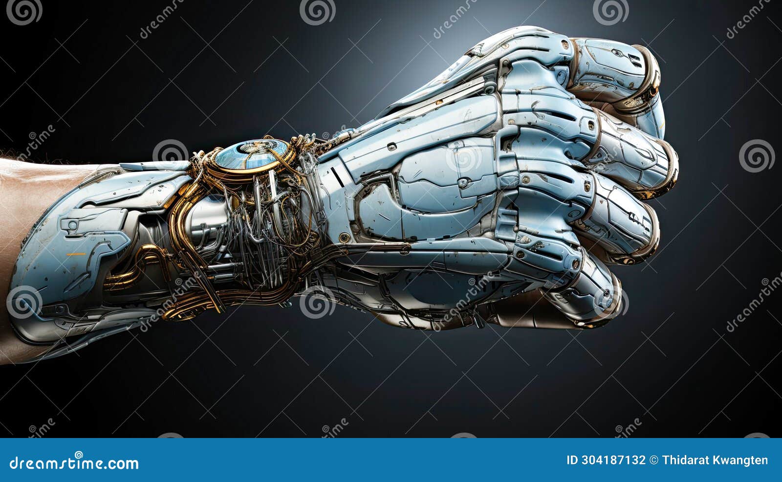 Cyborg Hand Finger Pointing, Technology of Artificial Intelligence ...