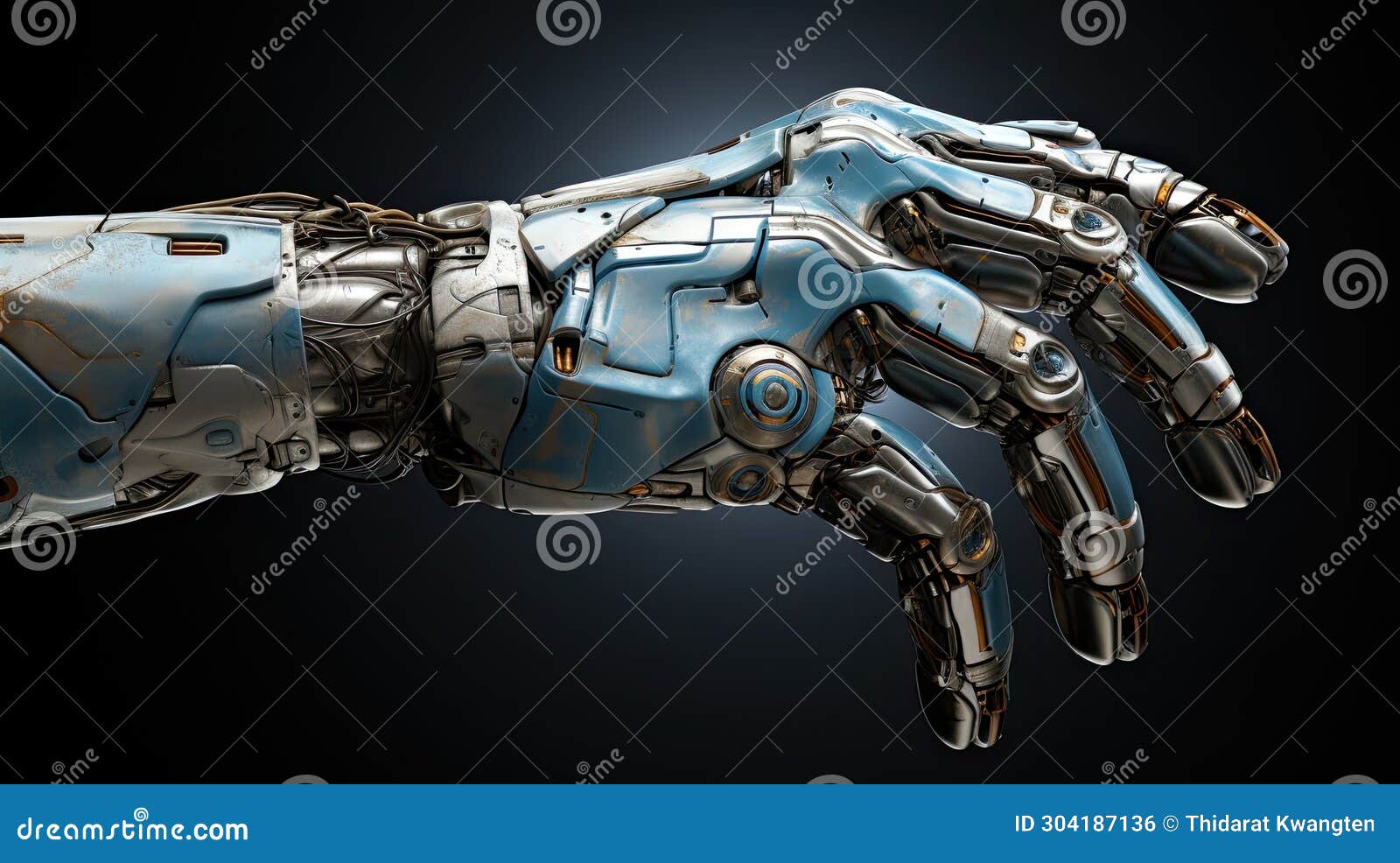 Cyborg Hand Finger Pointing, Technology of Artificial Intelligence ...