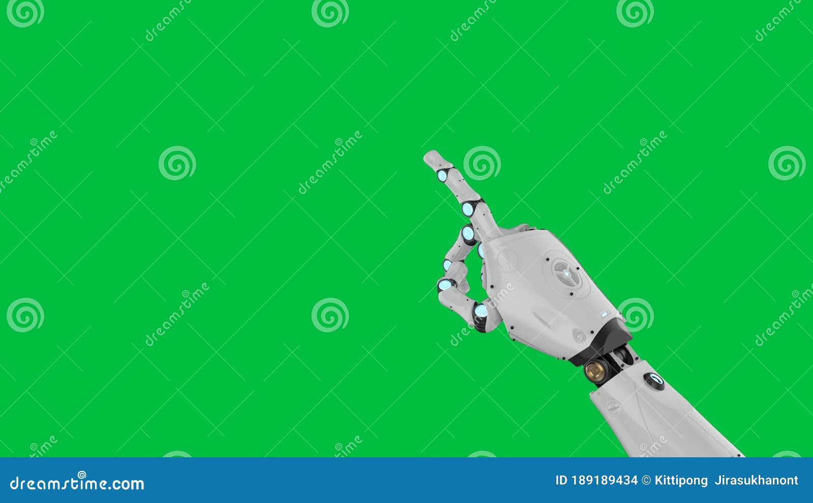 Cyborg Hand on Green Screen Stock Footage - Video of android, finger ...