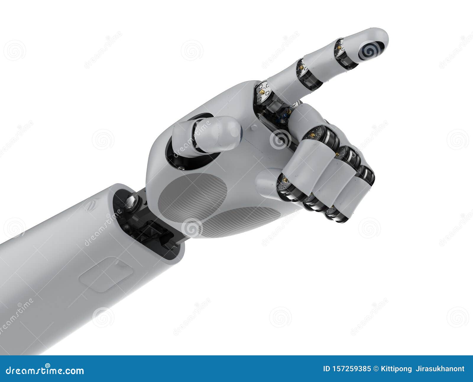 Cyborg hand isolated stock illustration. Illustration of robotic ...