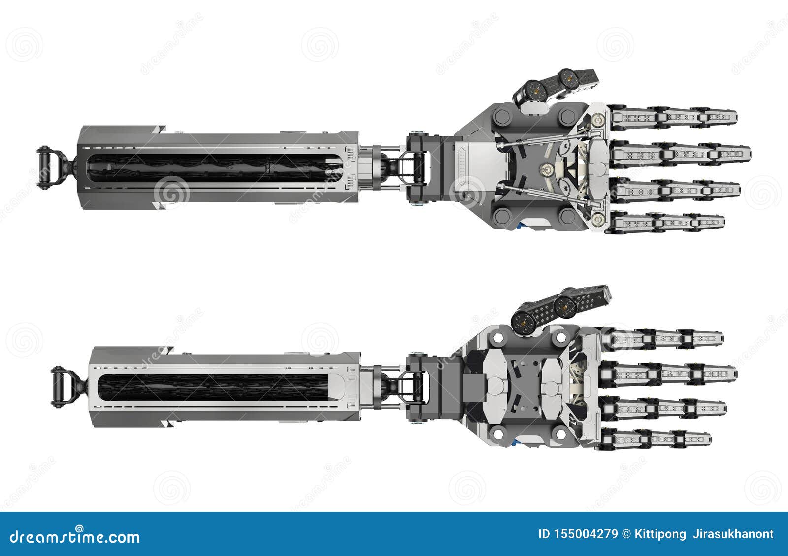 Cyborg hand isolated stock illustration. Illustration of automation ...