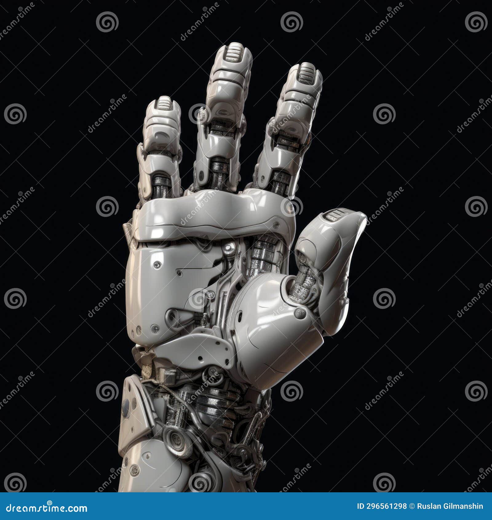Cyborg Hand Finger , Technology of Artificial Intelligence Stock ...