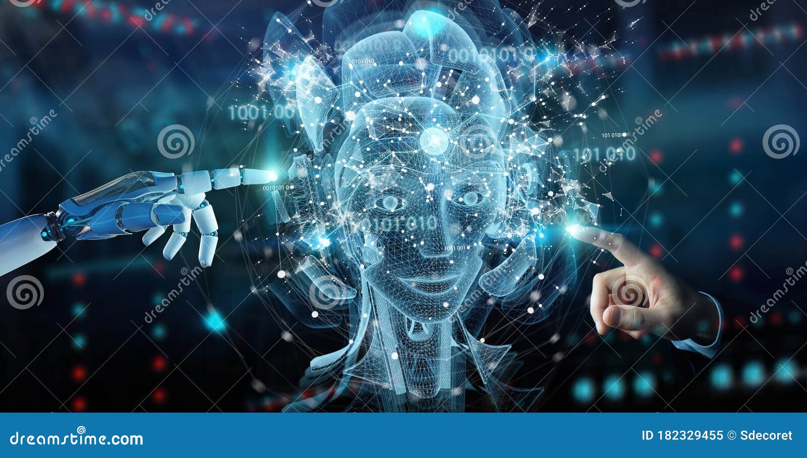 Cyborg Hand Using Digital Artificial Intelligence Holographic ...