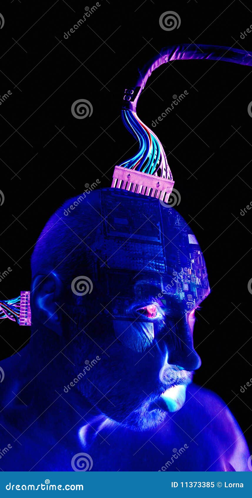 Cyborg human robot stock image. Image of cyber, digital - 11373385