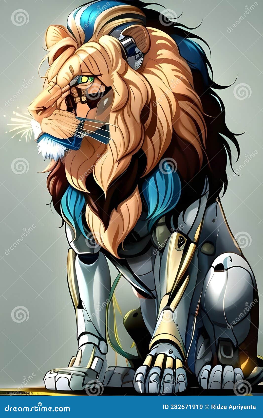The Cyborg Lion Design AI Model is an Advanced Artificial Intelligence ...