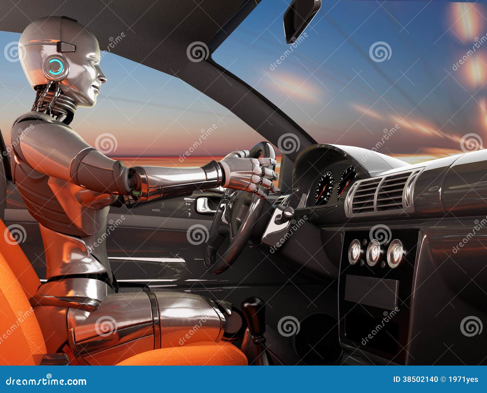 Cyborg stock illustration. Illustration of mechanism - 38502140