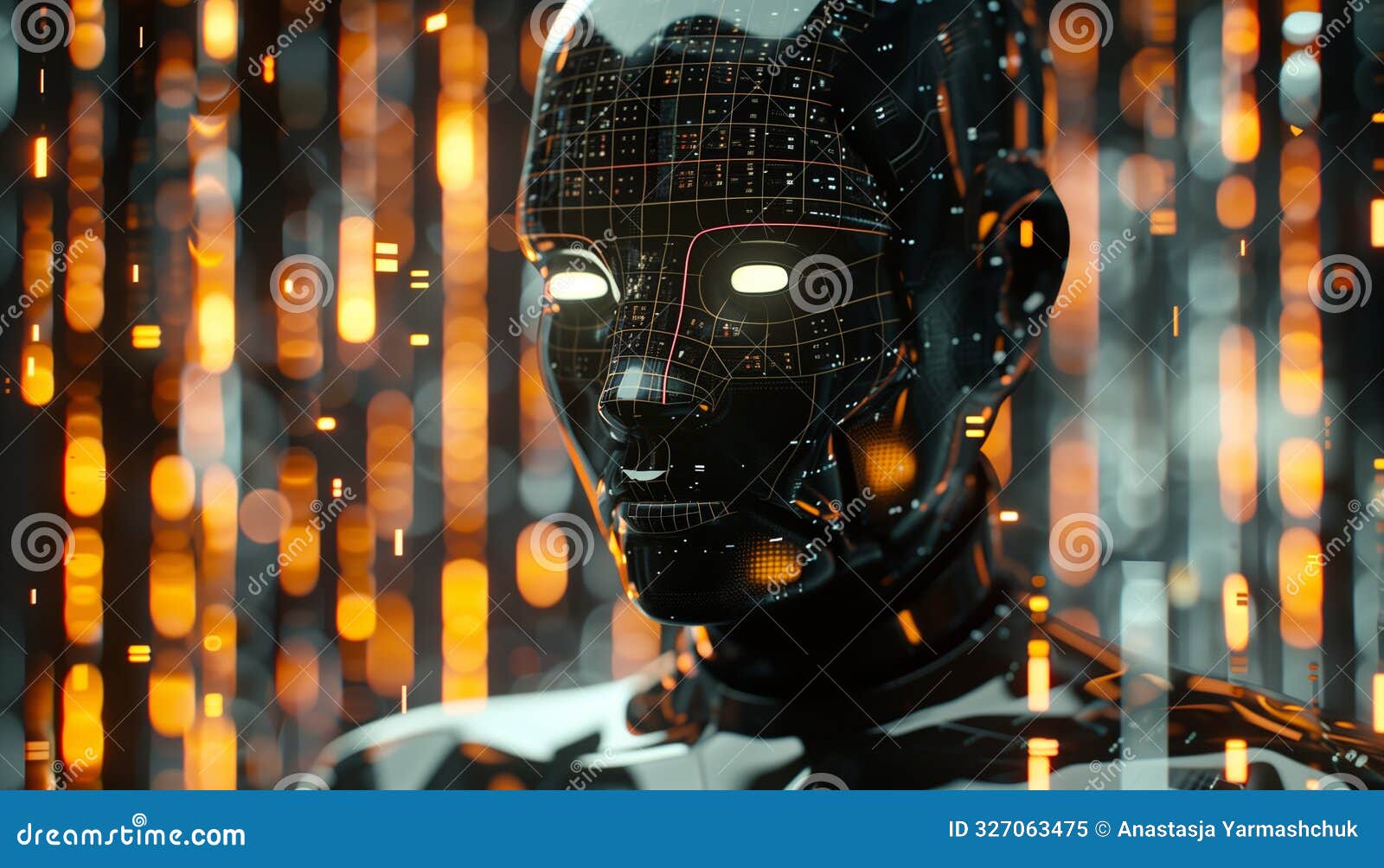 Cyborg: the Next Step in Human Evolution. Stock Illustration ...