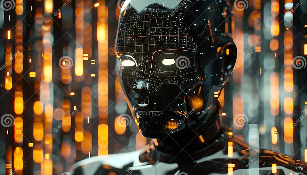 Cyborg: the Next Step in Human Evolution. Stock Illustration ...