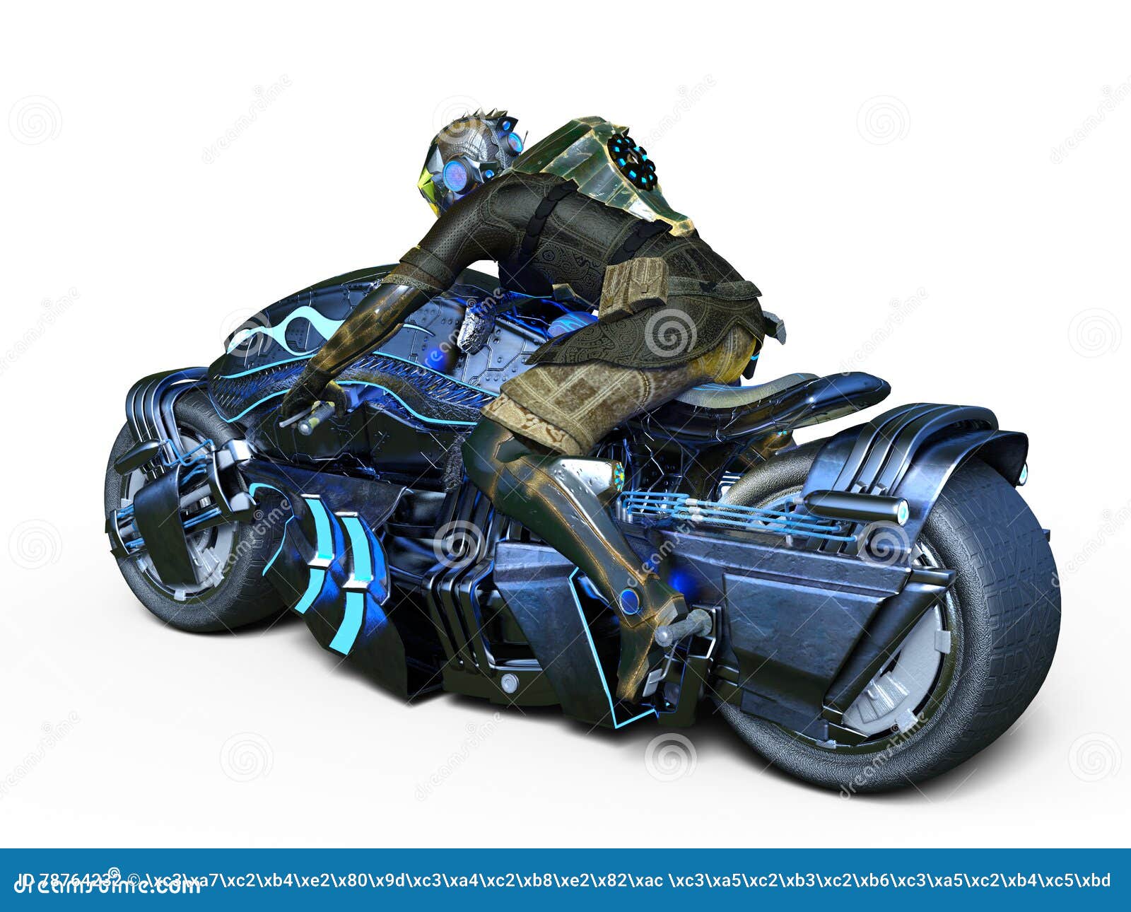 Cyborg rider stock photo. Image of hero, cyborg, electronic - 78764232