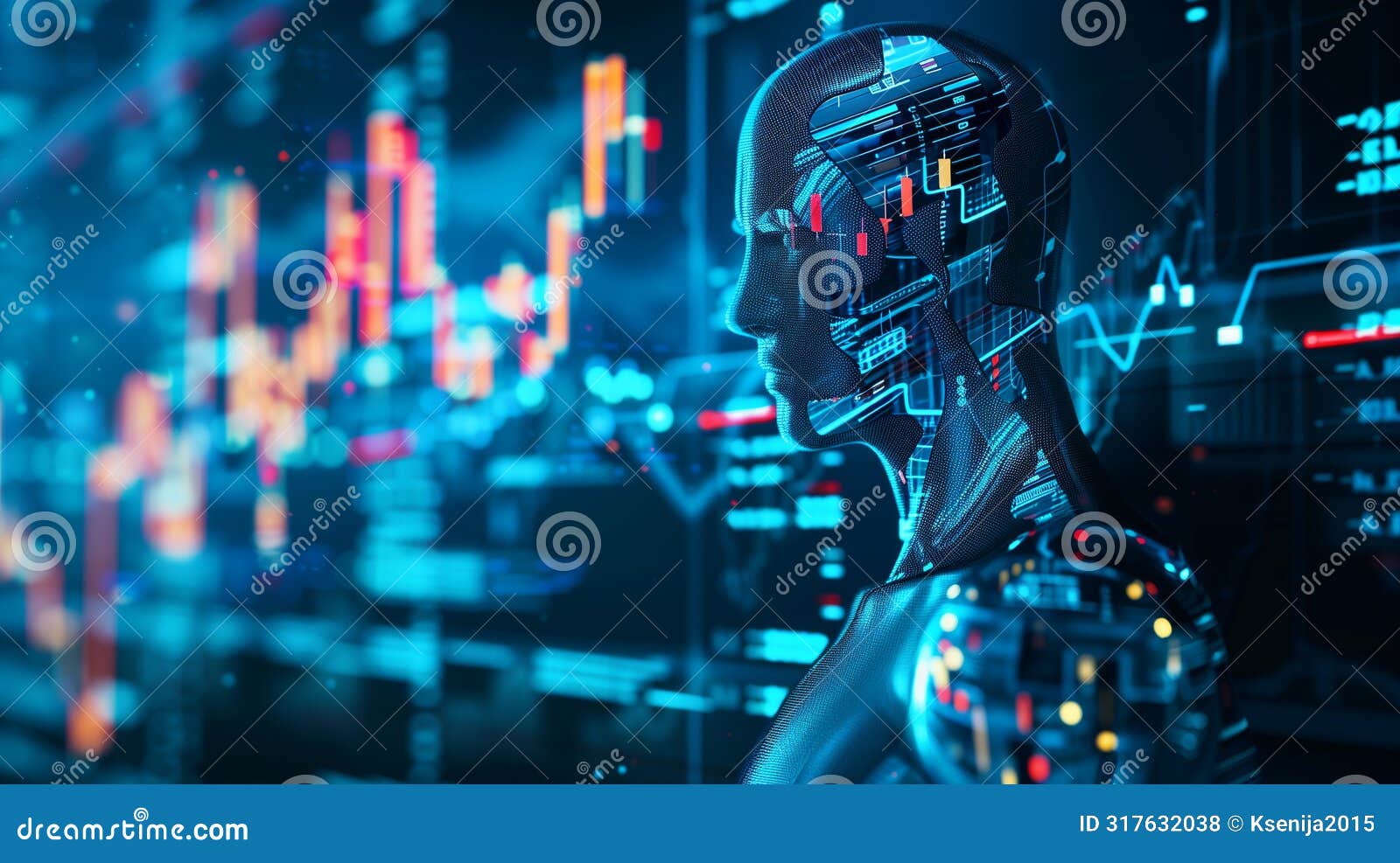 Cyborg Robot, Concept of Artificial Intelligence for Industrial ...