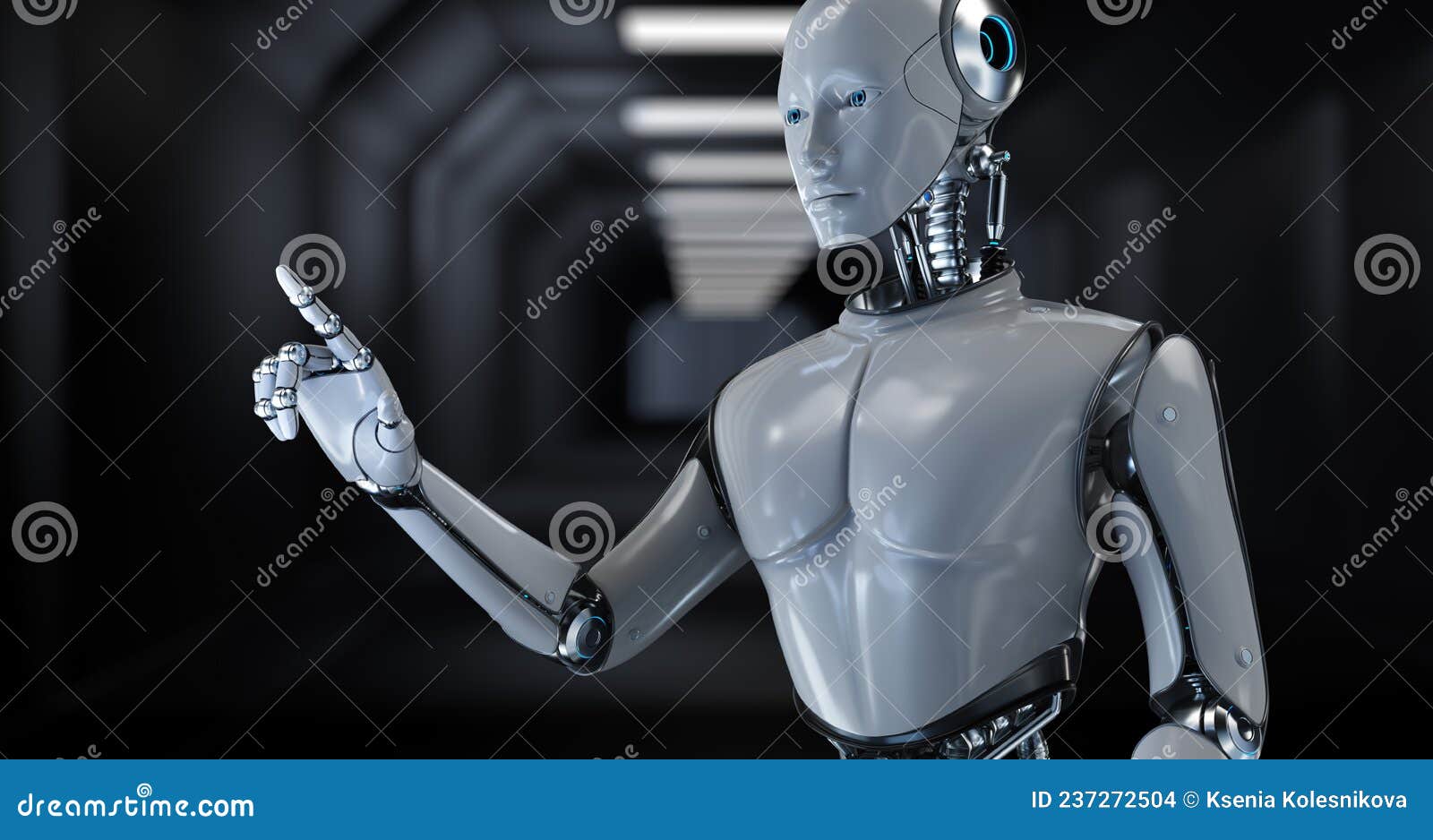 Cyborg Robot 3d Render. RPA Robotic Process Automation Automation AI ...