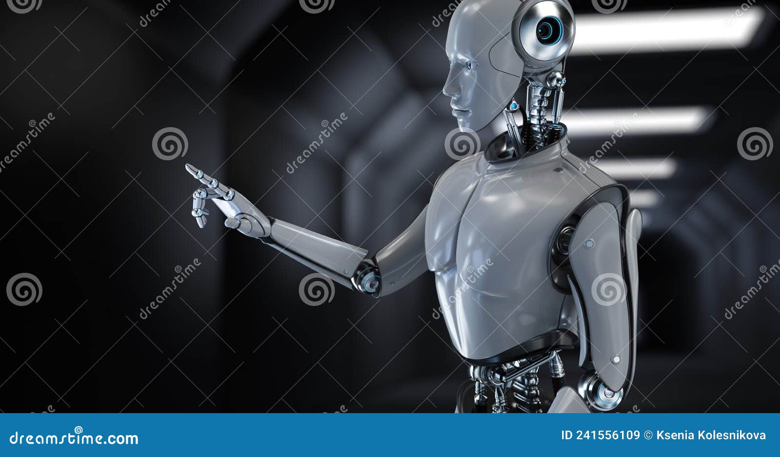 Cyborg Robot 3d Render. RPA Robotic Process Automation Automation AI ...