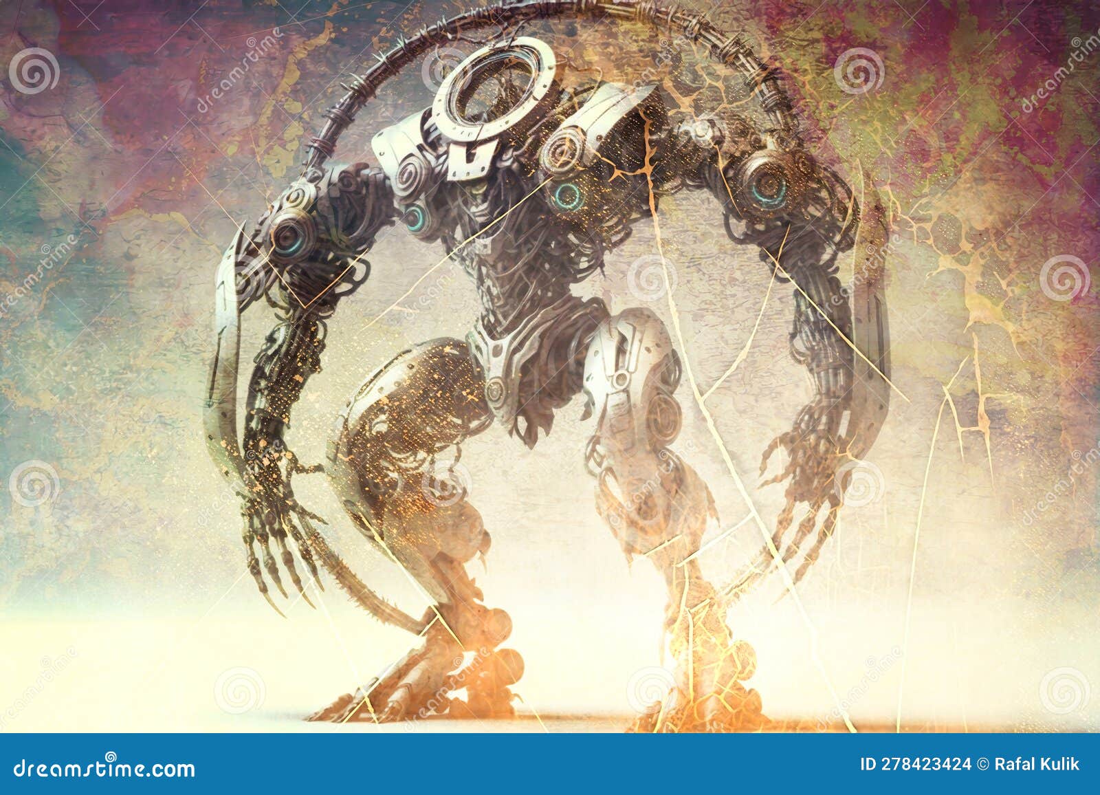 Cyborg, Robot, Insect, Science Fiction Illustration, Generated Ai ...