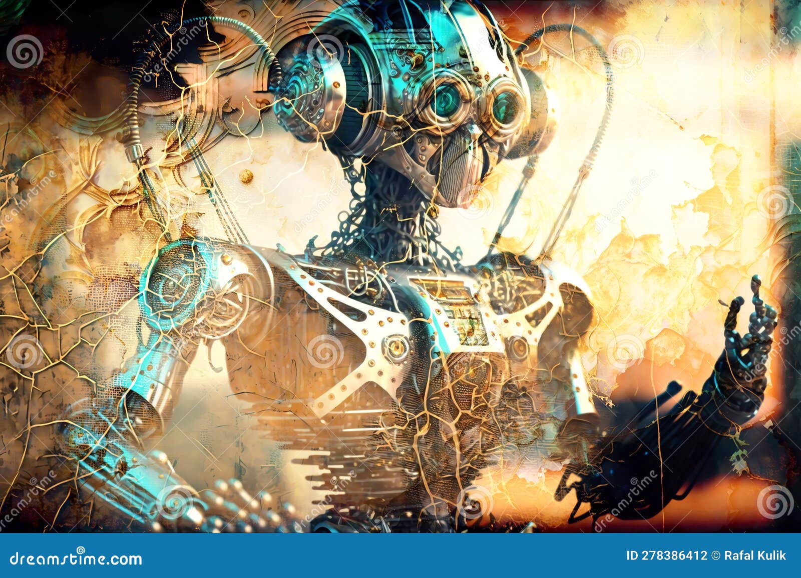 Cyborg, Robot, Science Fiction Illustration, Generated Ai, Generative ...