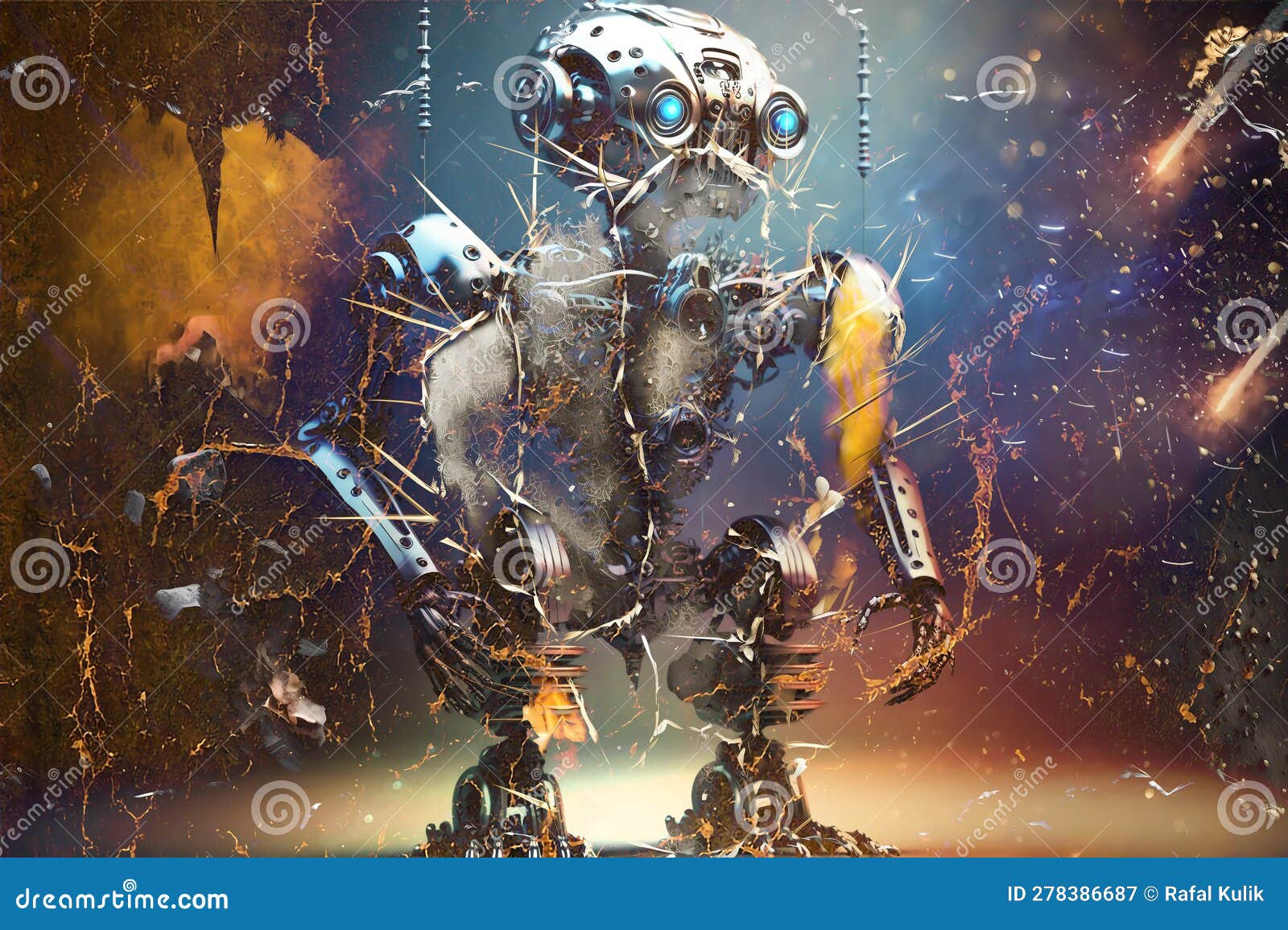 Cyborg, Robot, Science Fiction Illustration, Generated Ai, Generative ...