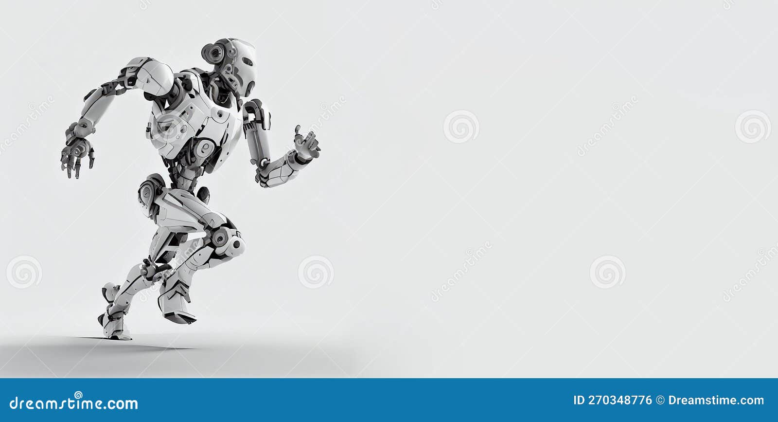 Cyborg Running Fast, Artificial Intelligence Robot, Future Technology ...