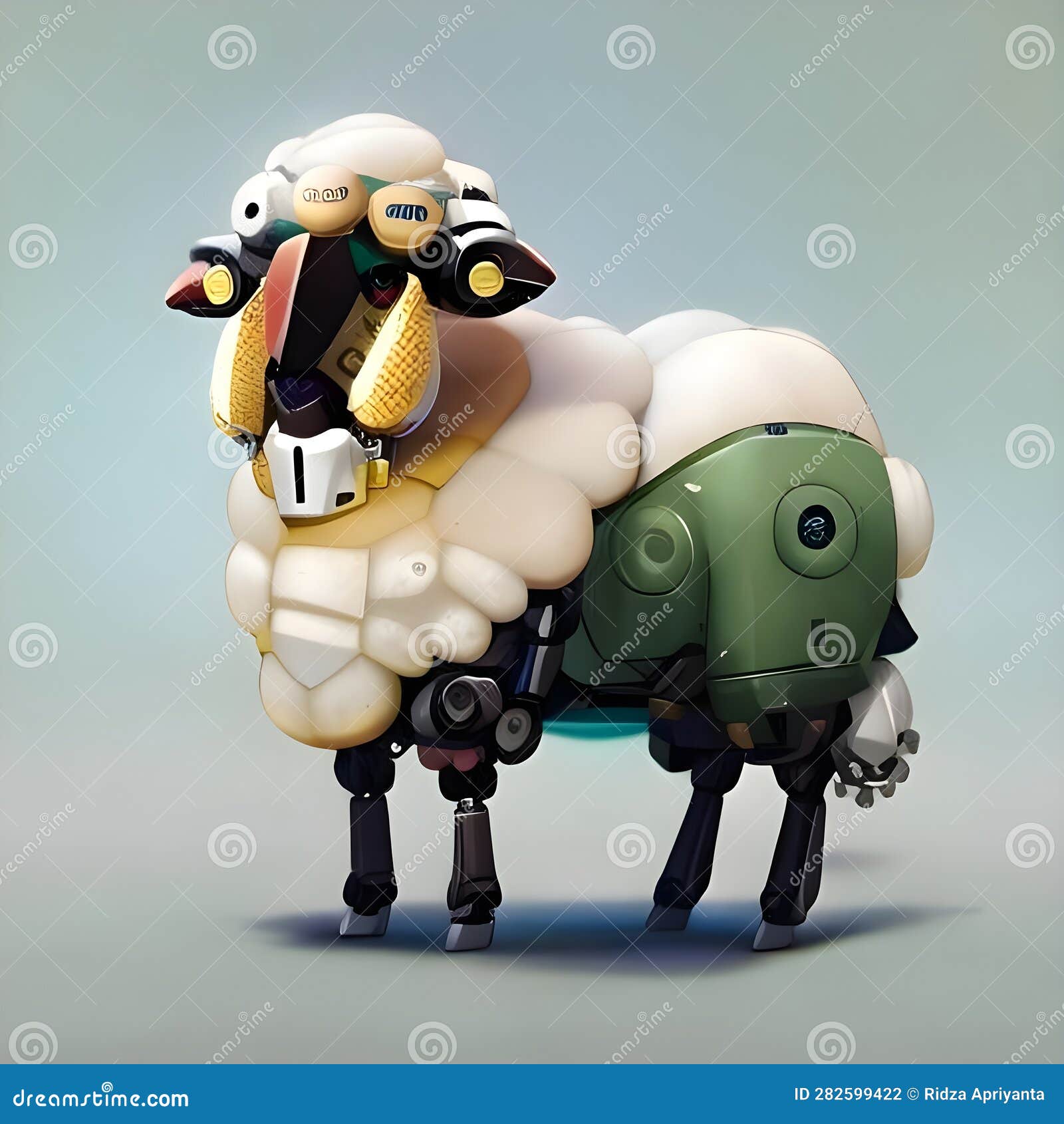 The Cyborg Sheep Design AI Model is a Sophisticated Artificial ...