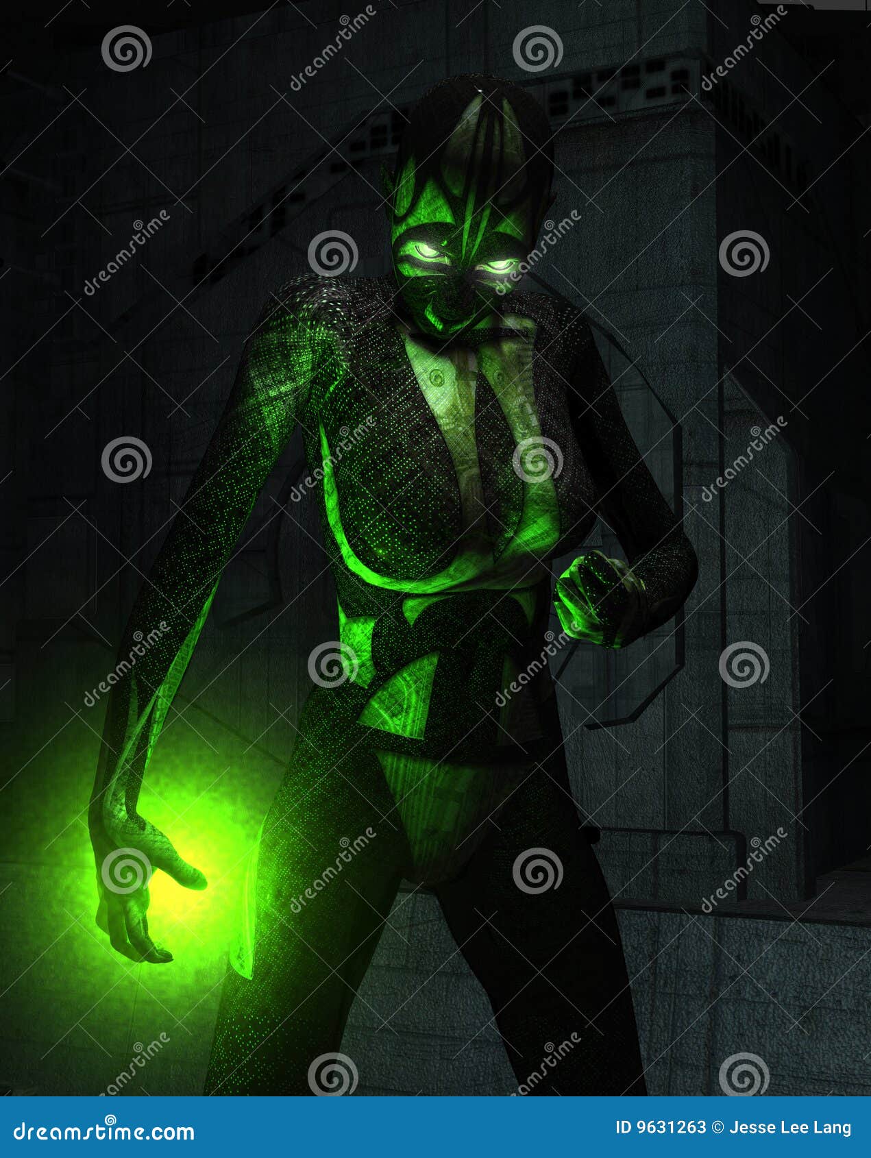 Cyborg soldier stock illustration. Illustration of cyborg - 9631263