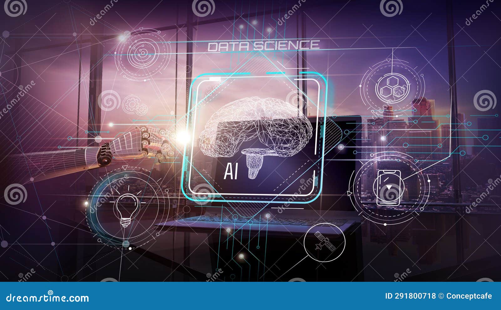 Cyborg is Studying Projection of the Human Brain on a Virtual Interface ...