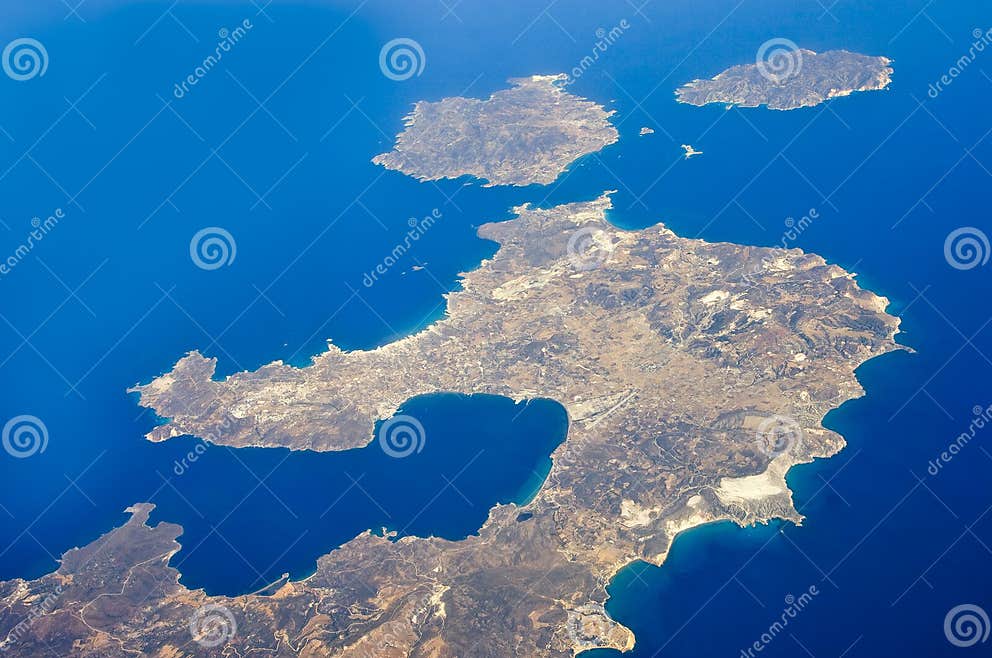 Cyclades from air stock photo. Image of cyclades, view - 7635610