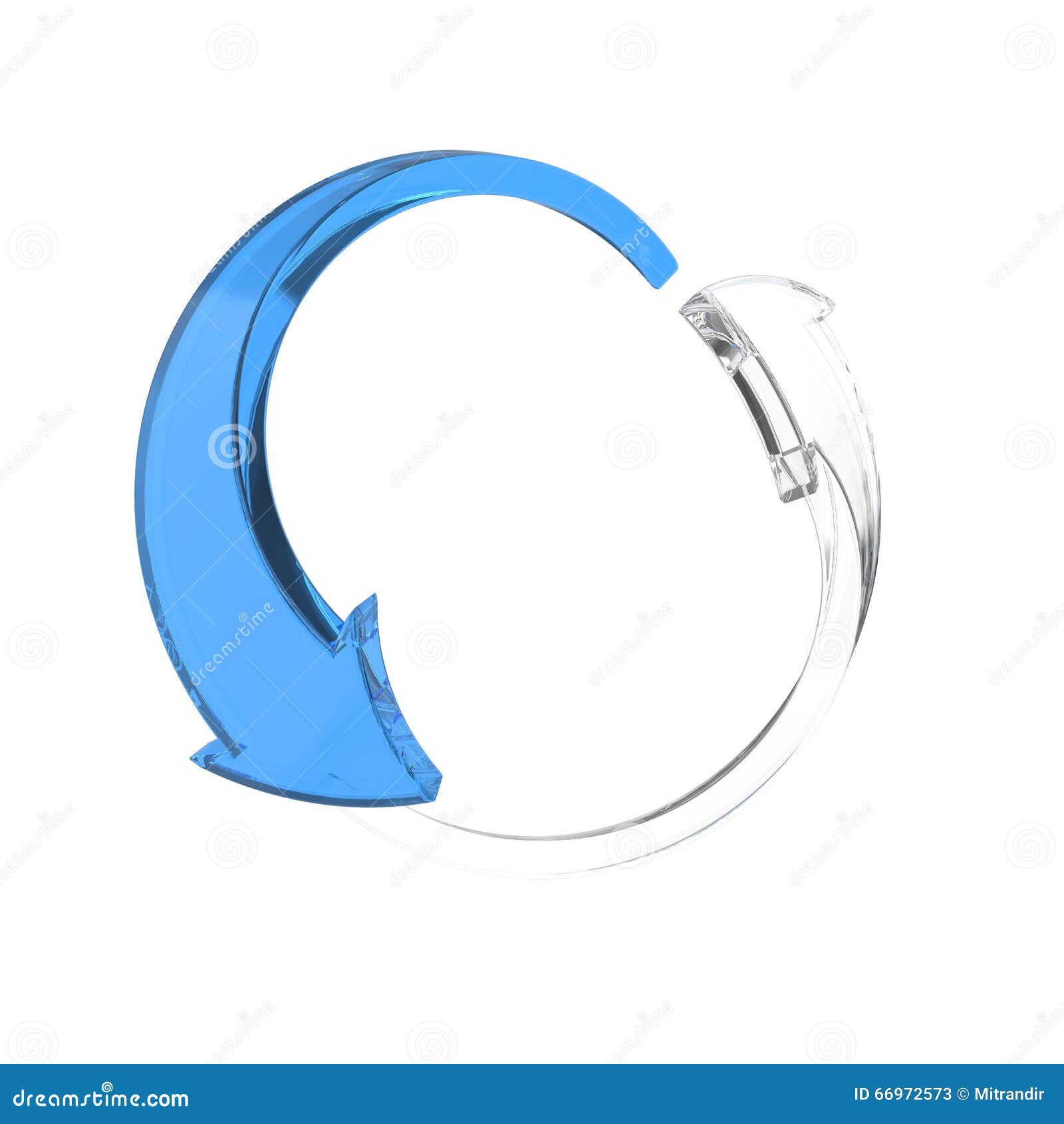 Cycle Arrows - Clear and Blue Stock Illustration - Illustration of ...