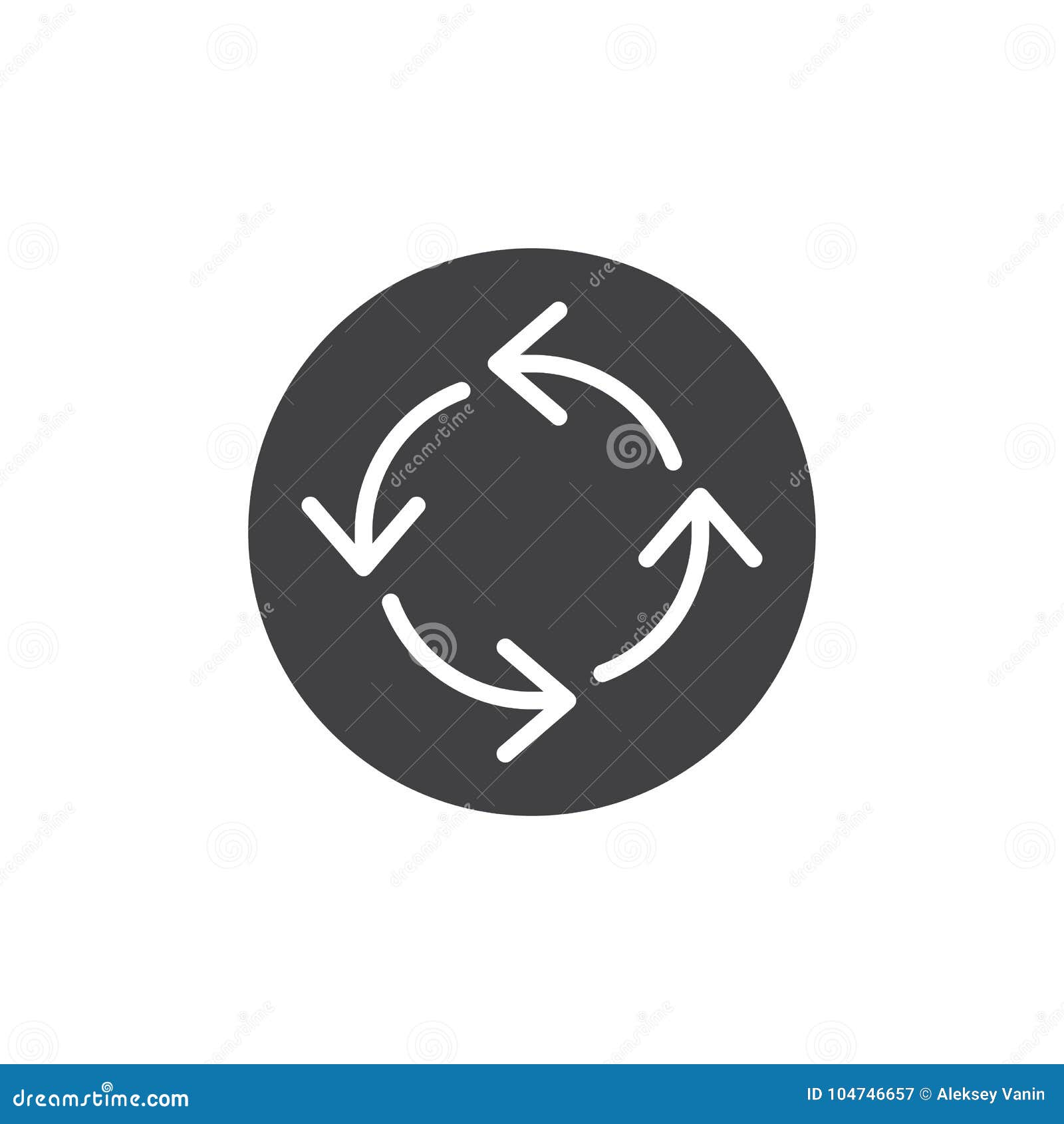 Cycle Update Symbol 3d Abstract Arrows Icon Design Template Vector ...
