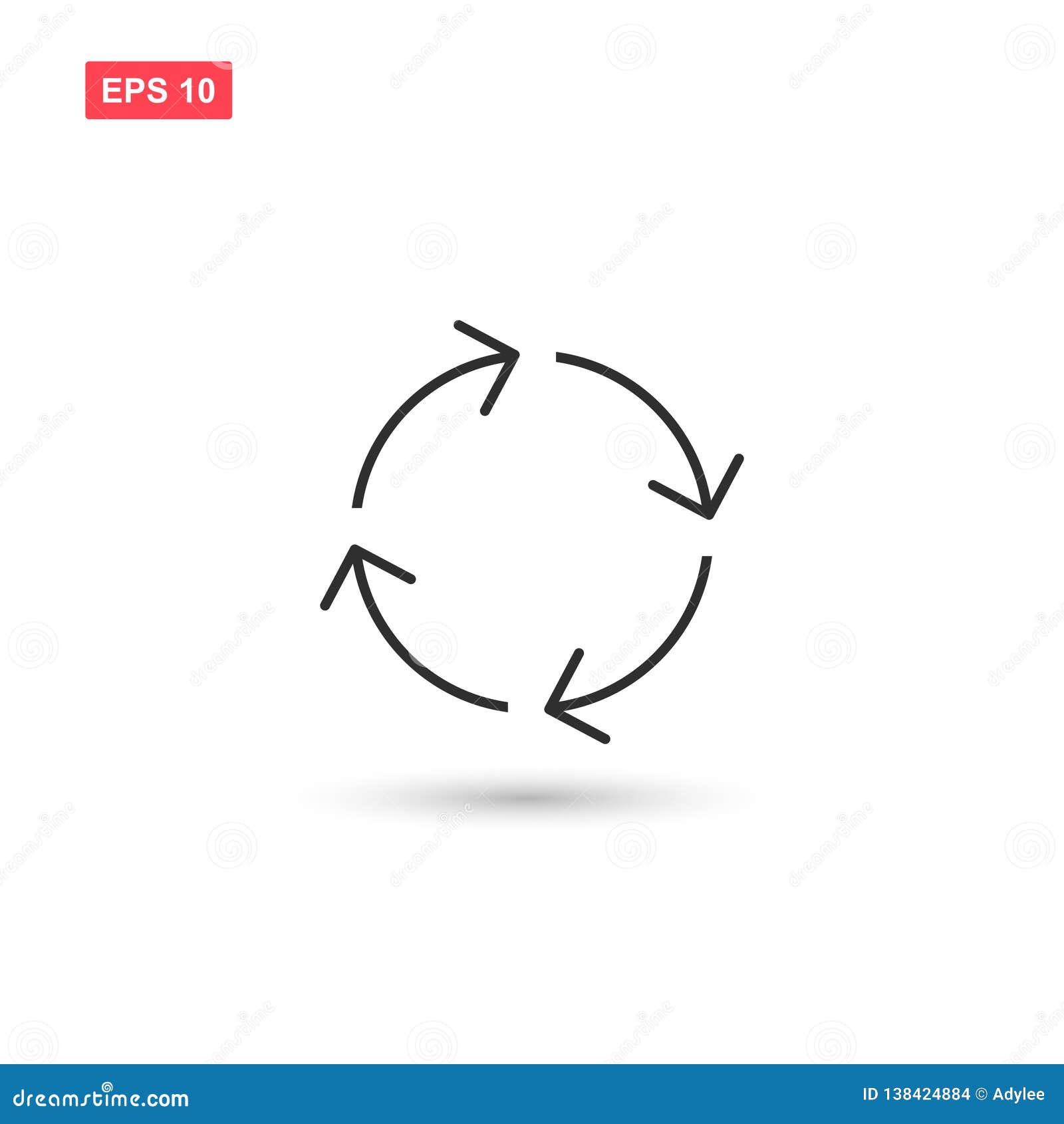 Cycle Arrows Icon Vector Design Isolated 4 Stock Vector - Illustration ...