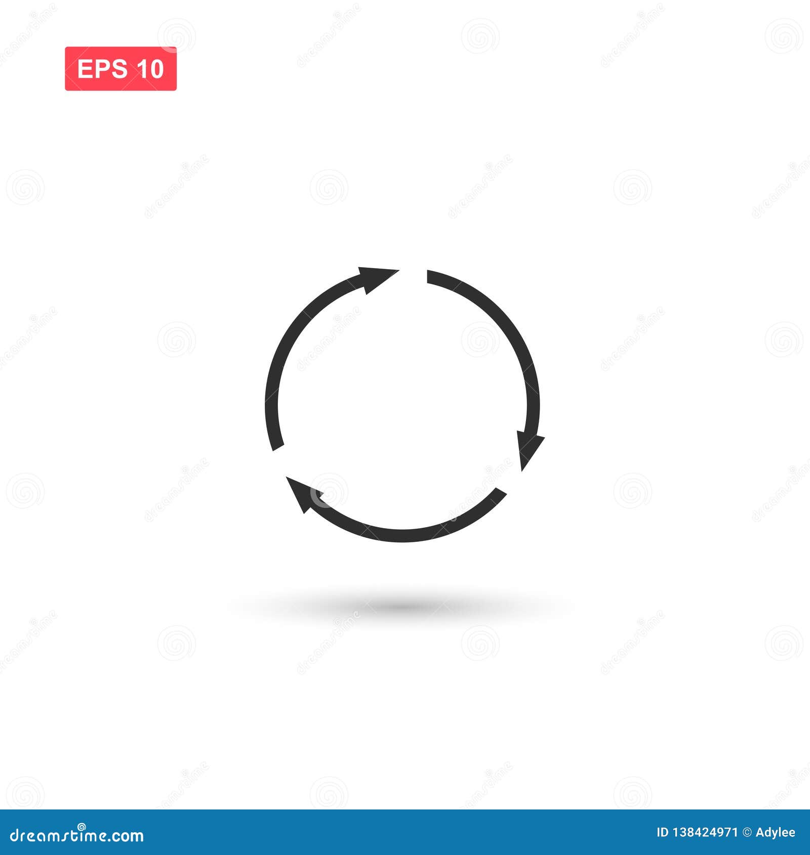 Cycle Arrows Icon Vector Design Isolated Stock Vector - Illustration of ...