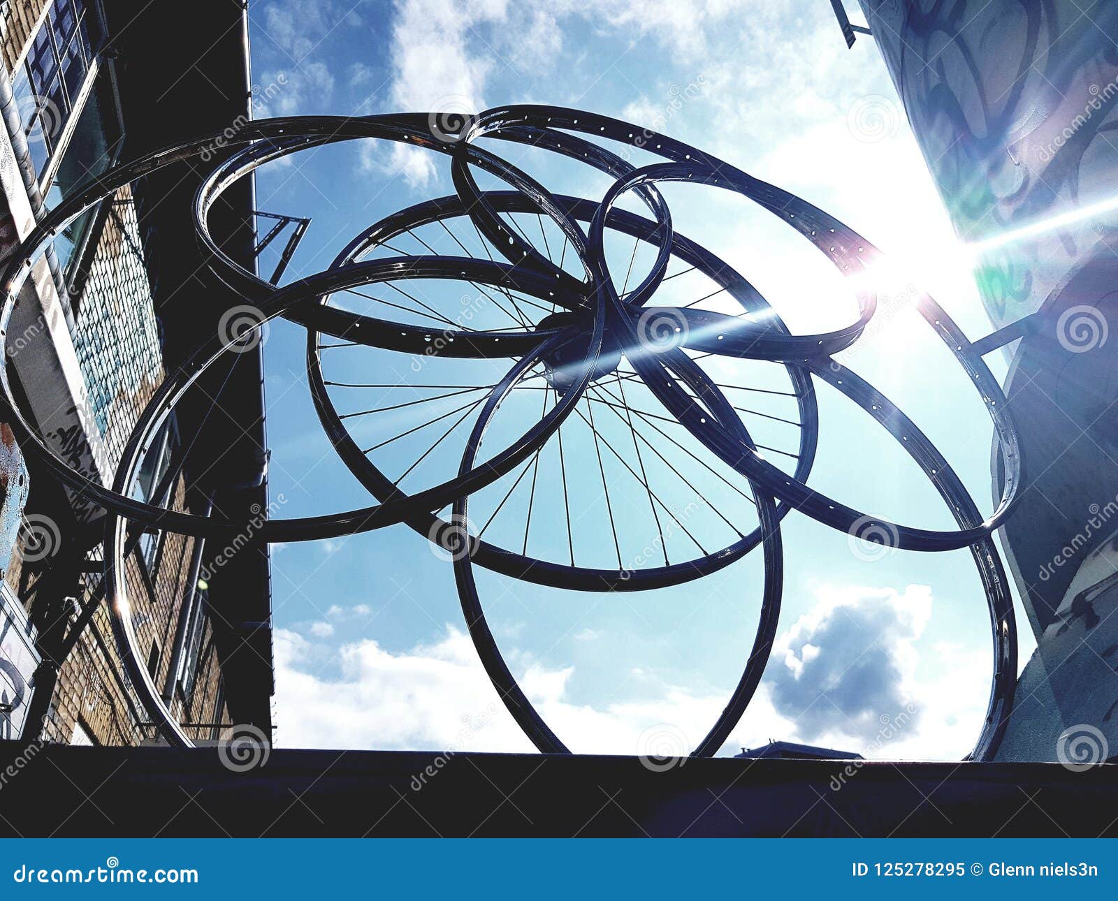 Cycle art stock image. Image of cycle, street, wheel - 125278295