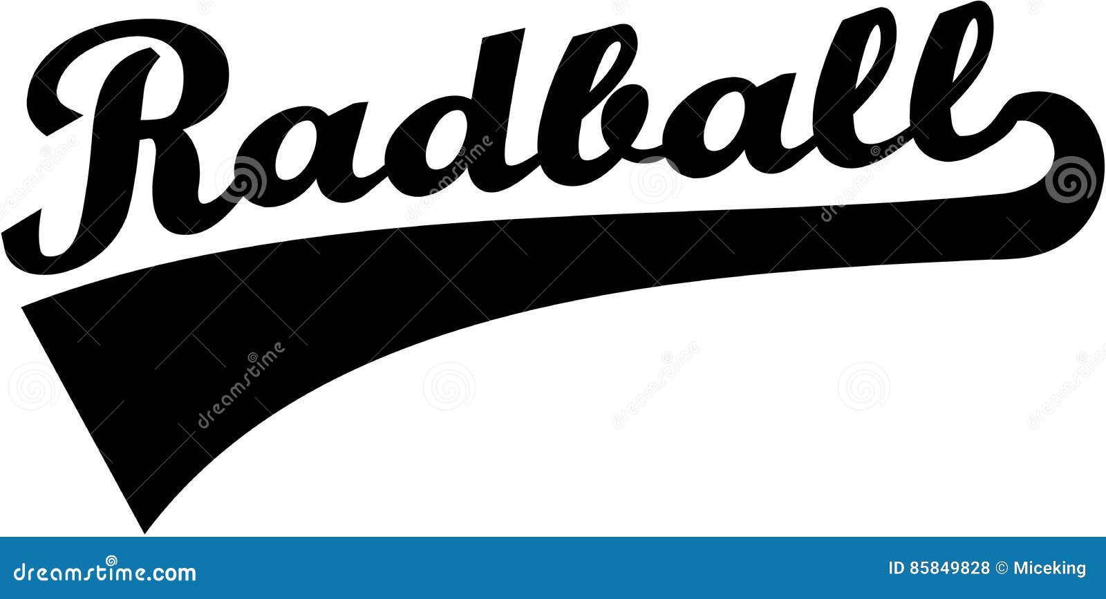 Cycle Ball Radball Retro Font Stock Vector - Illustration of ride ...