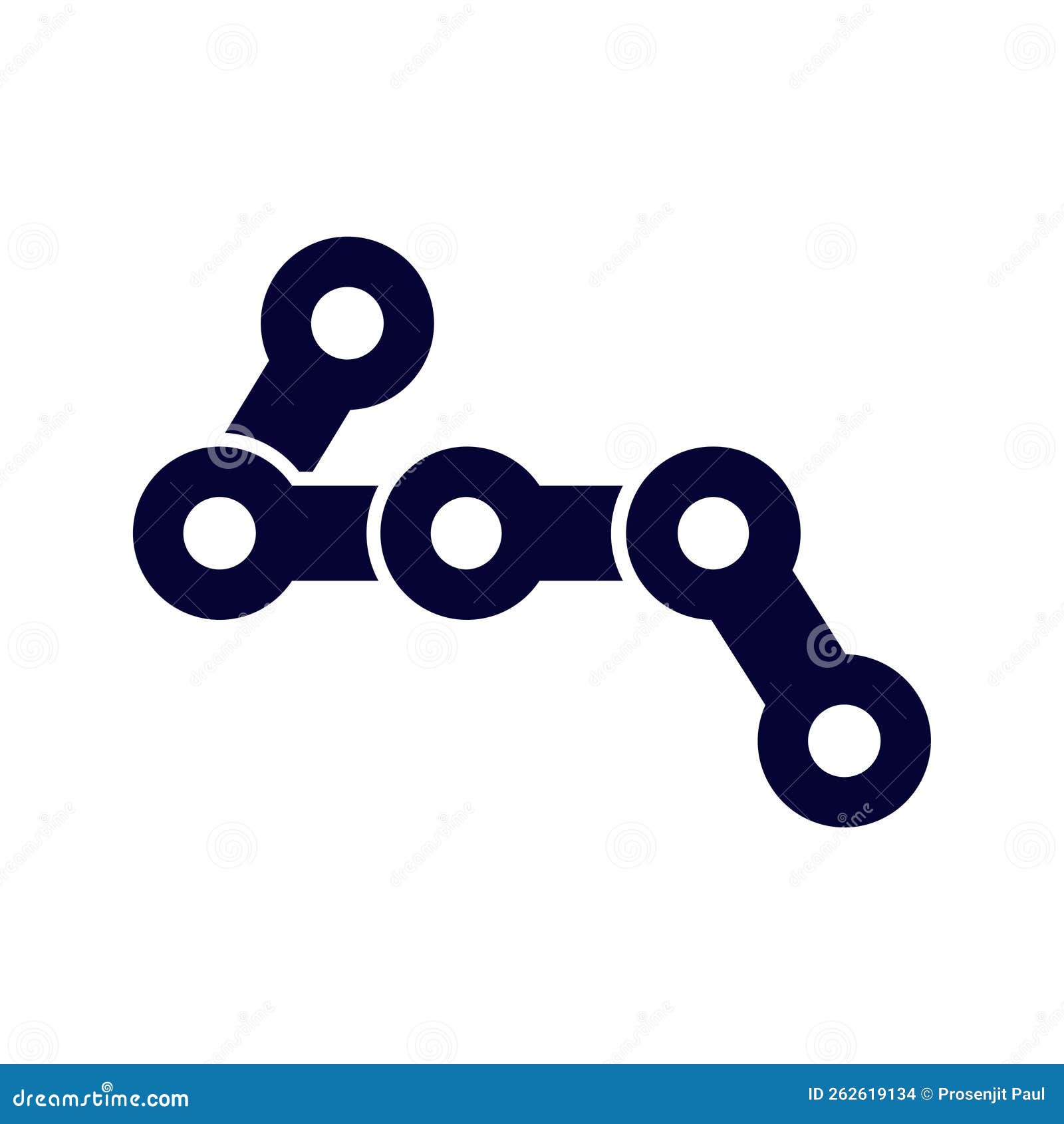 Cycle chain icon stock vector. Illustration of white - 262619134