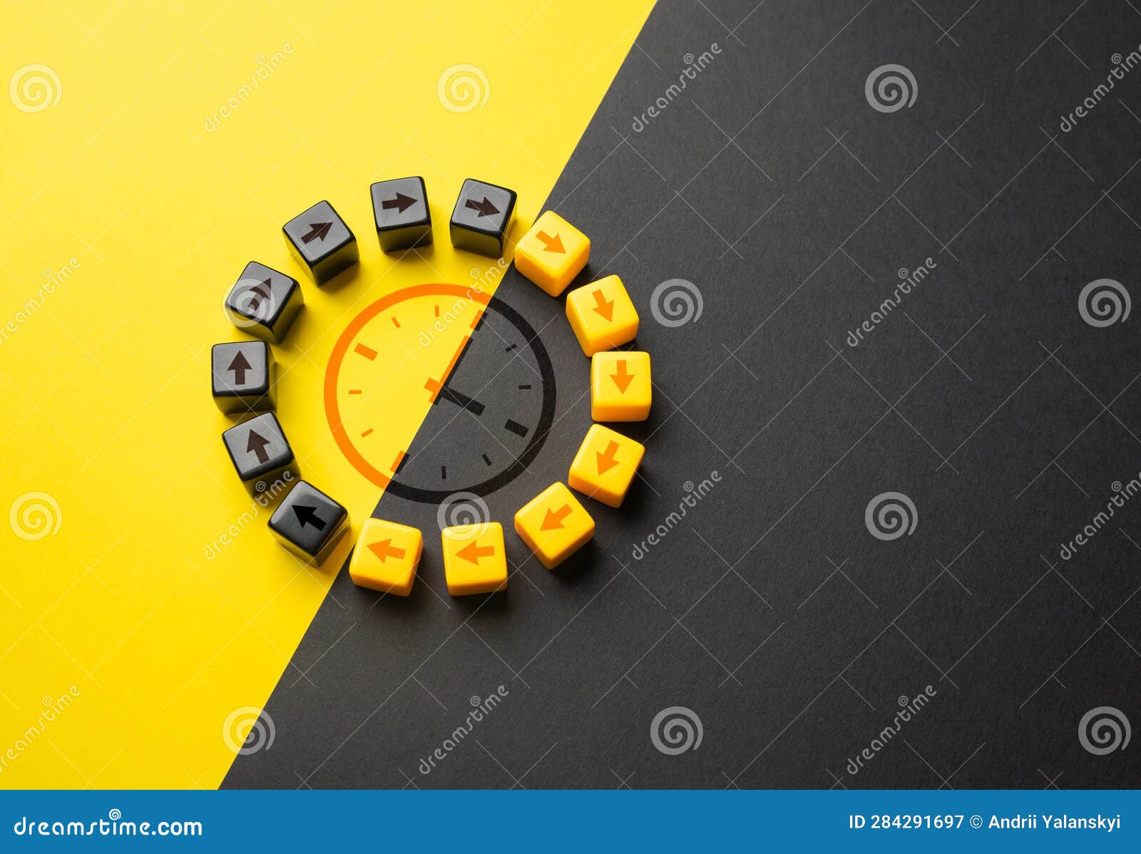 Cycle Change Day and Night. Activity and Passivity Stock Image - Image ...