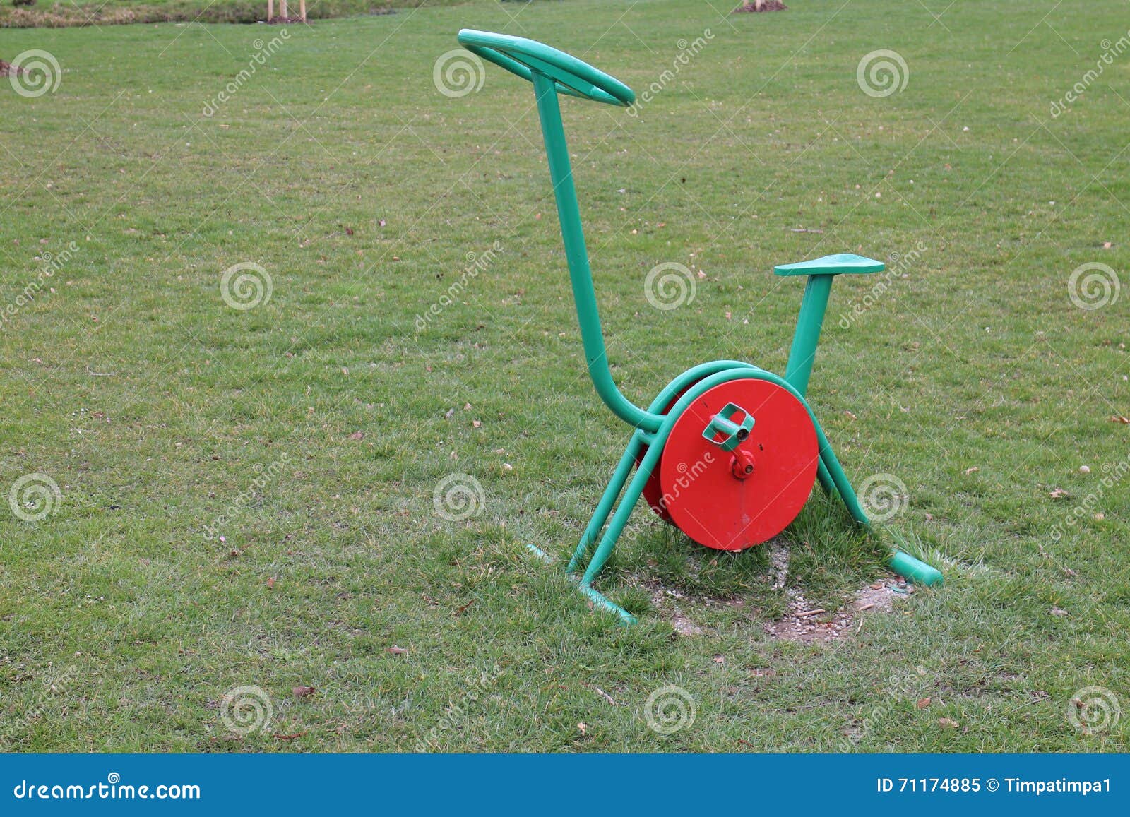 Cycle on ChildrenÂ´s Playground Stock Image - Image of play, field ...
