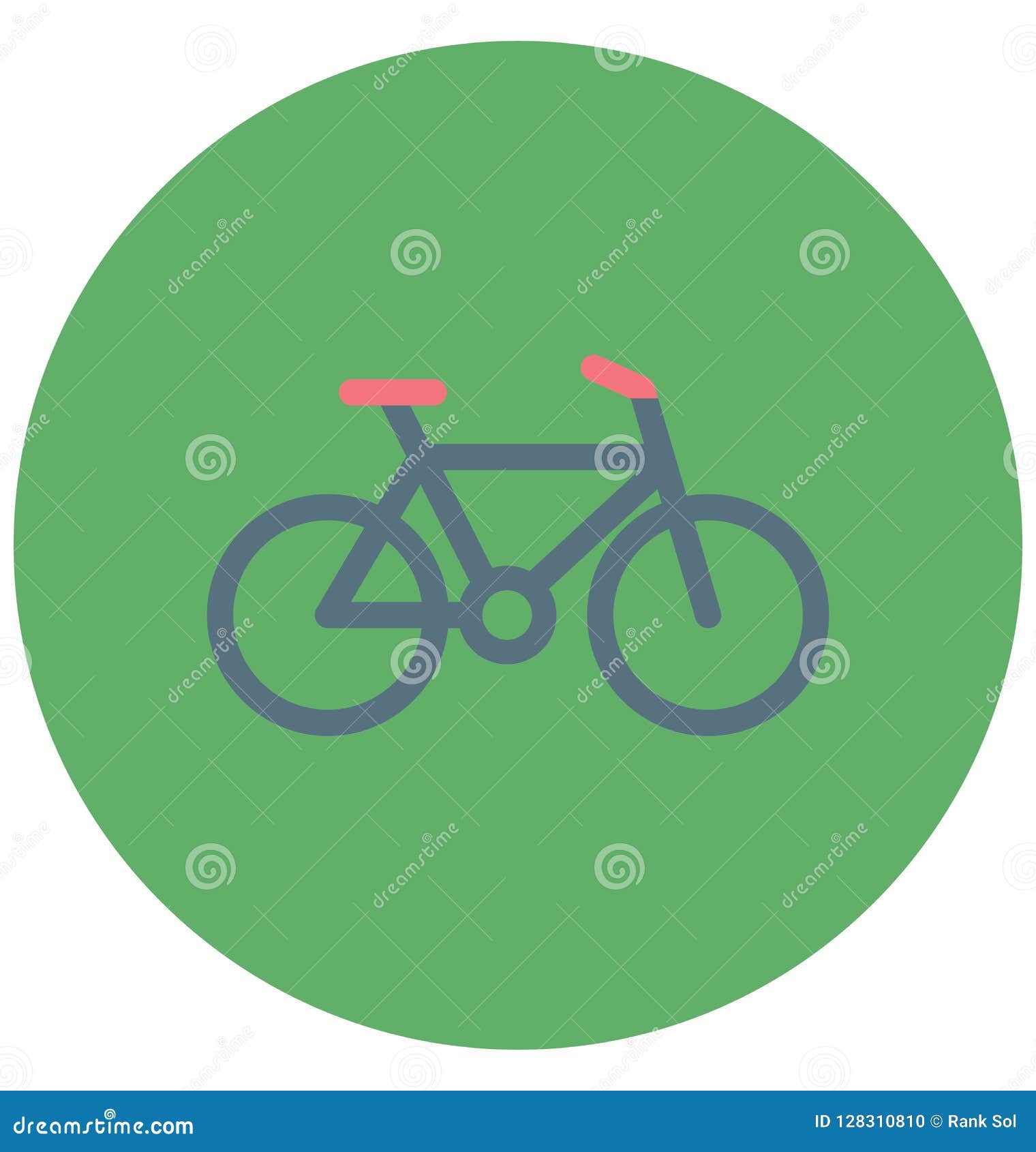 Cycle Color Illustration Vector Icon Stock Vector - Illustration of ...