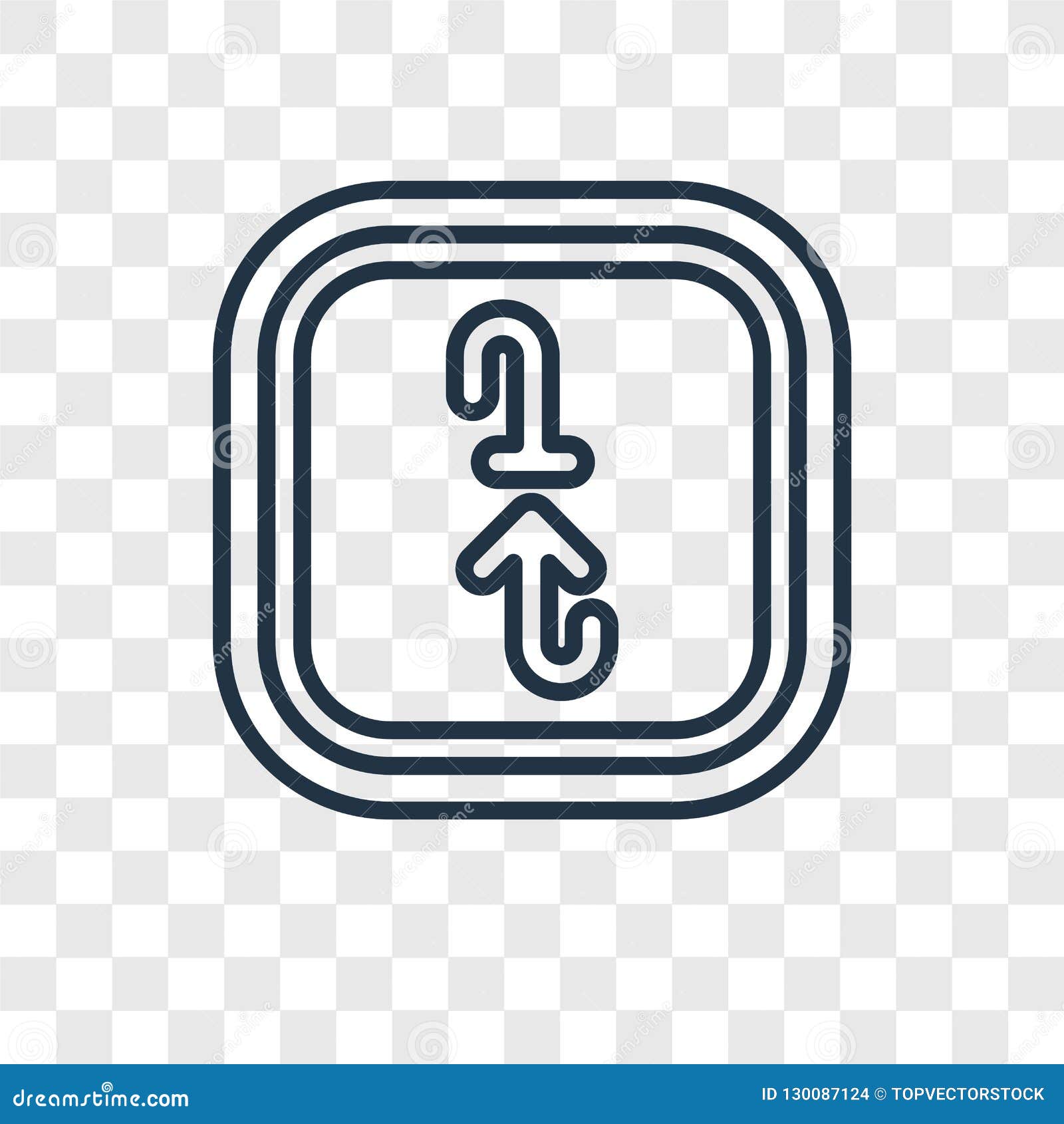 Cycle Concept Vector Linear Icon Isolated on Transparent Background ...