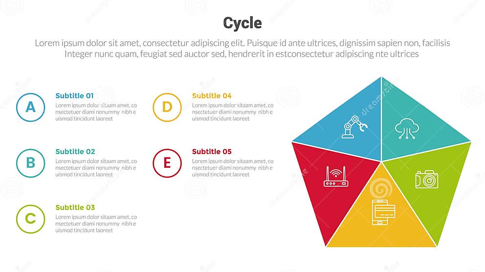 Cycle or Cycles Stage Infographics Template Diagram with Triangle Arrow ...