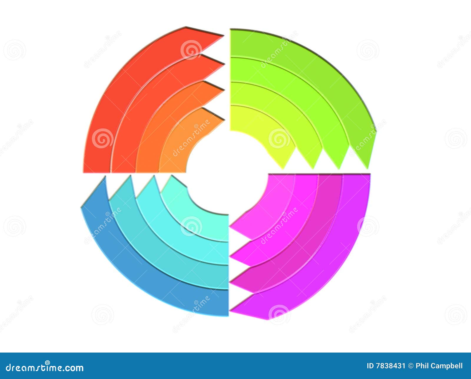 Cycle Diagram 1 stock illustration. Illustration of color - 7838431
