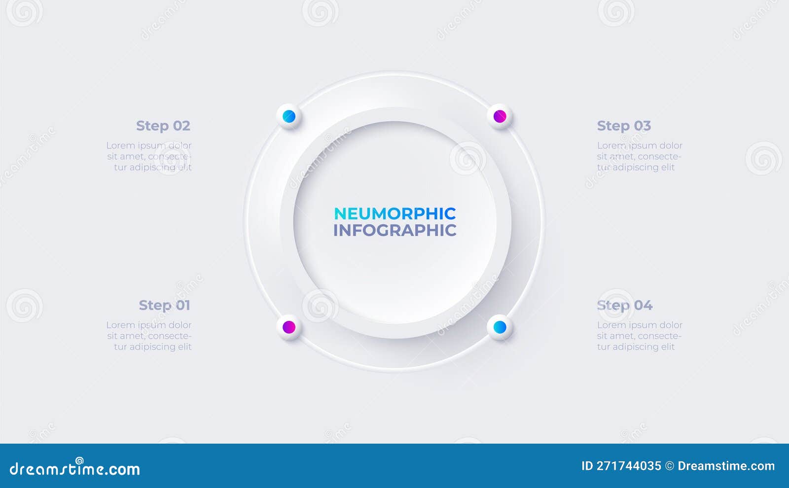 Neumorphism Infographic Timeline Template With 11 Steps Or Options ...