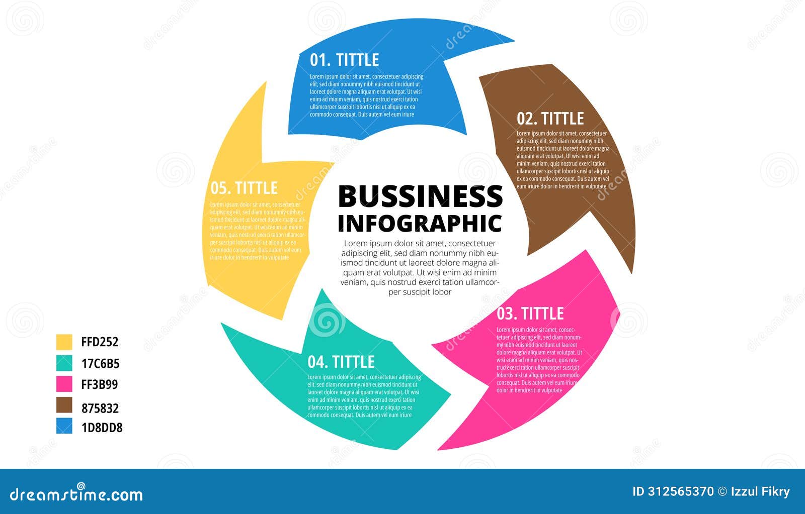 Cycle Flow Chart, Steps Infographic, Diagram For Presentation Template ...