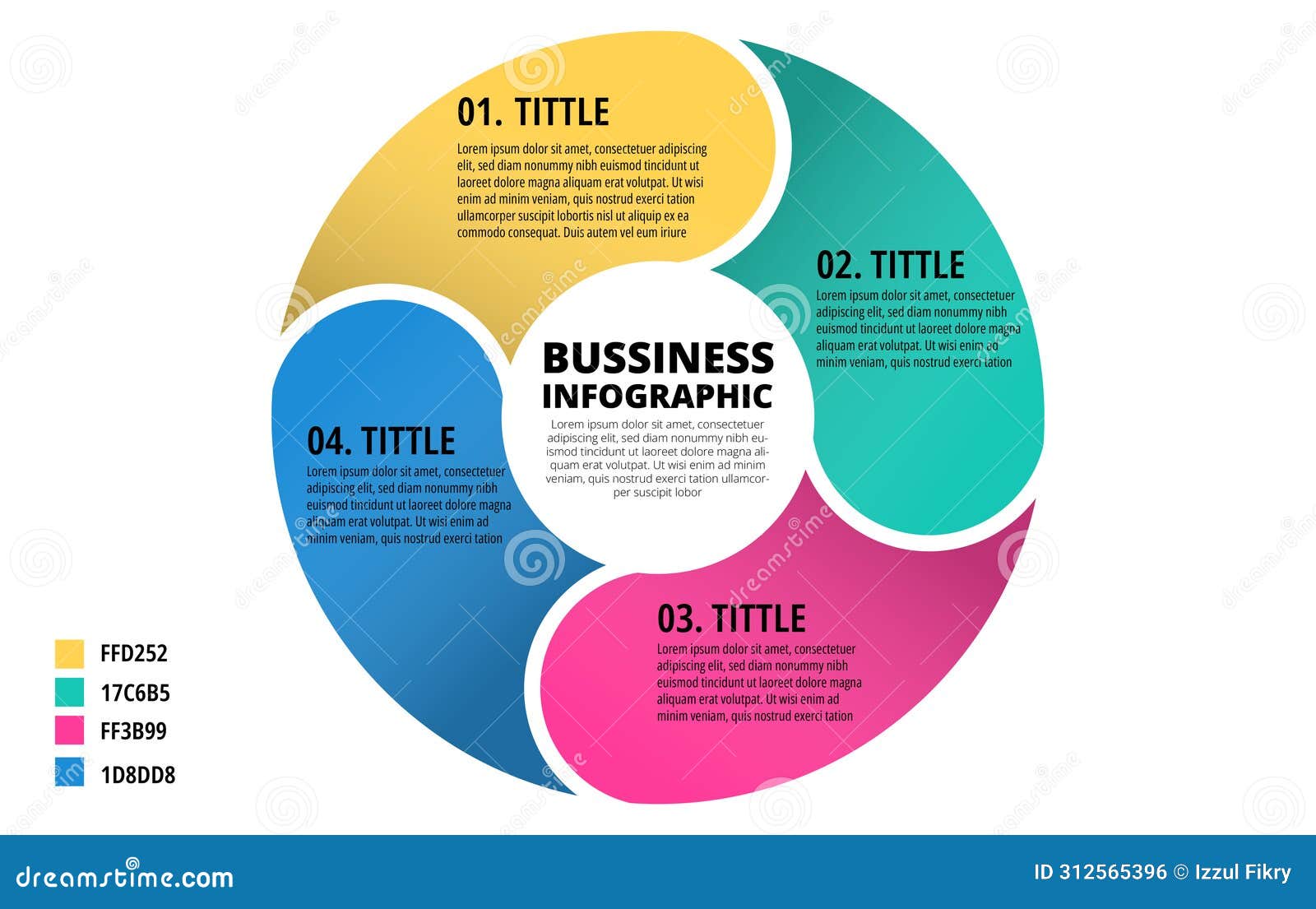 Cycle Flow Chart, Steps Infographic, Diagram for Presentation Template ...